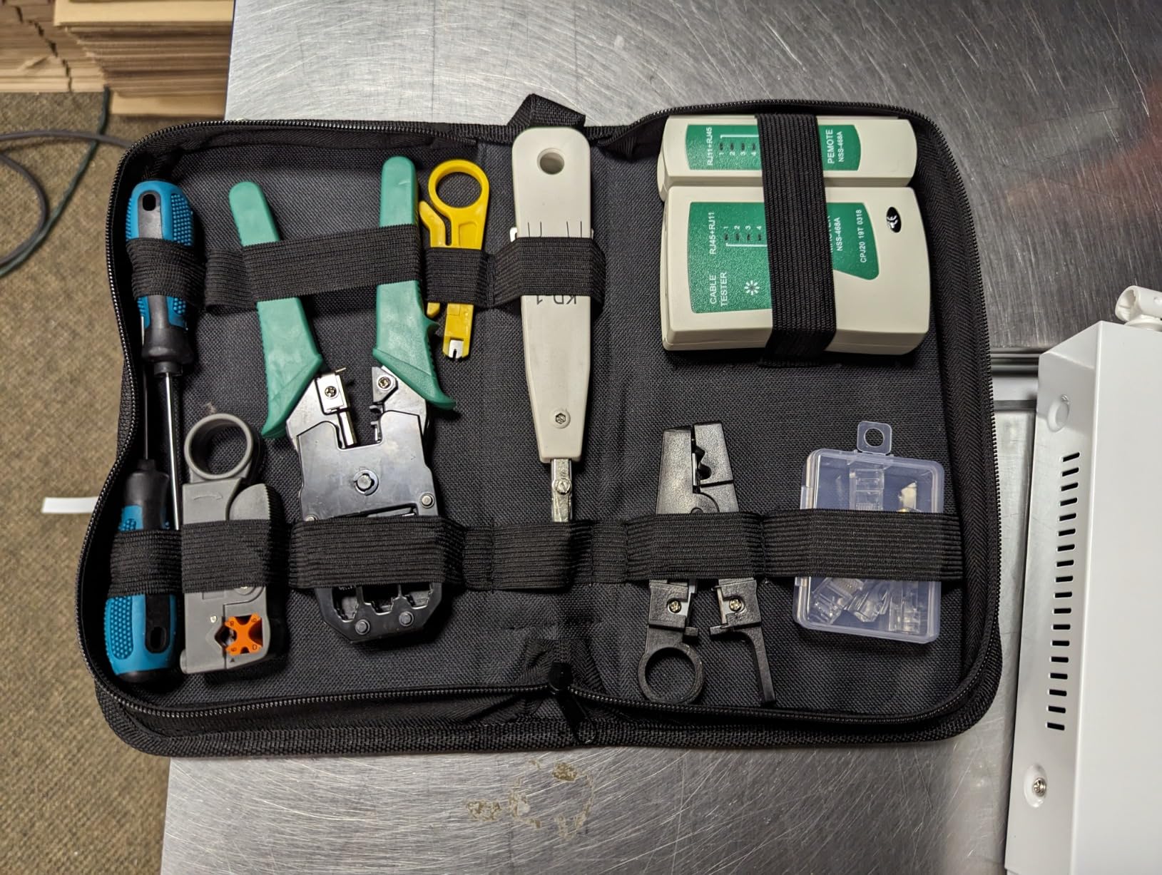 GFFG Network Tool Kit Professional, Network Cable Repair Set Cat6 Cat5e ...