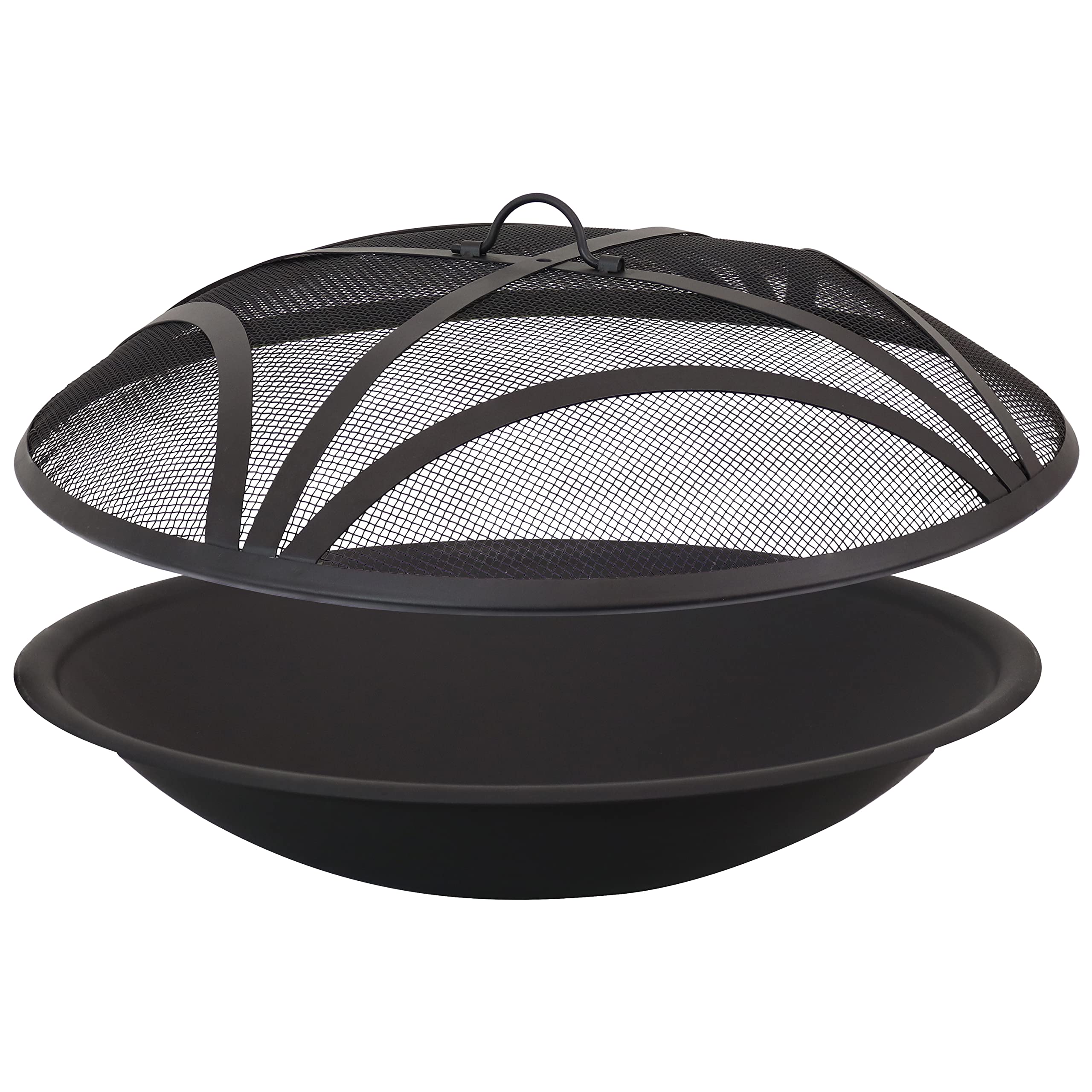 Amazon.com : Sunnydaze 23-Inch Replacement Steel Fire Pit Bowl with ...