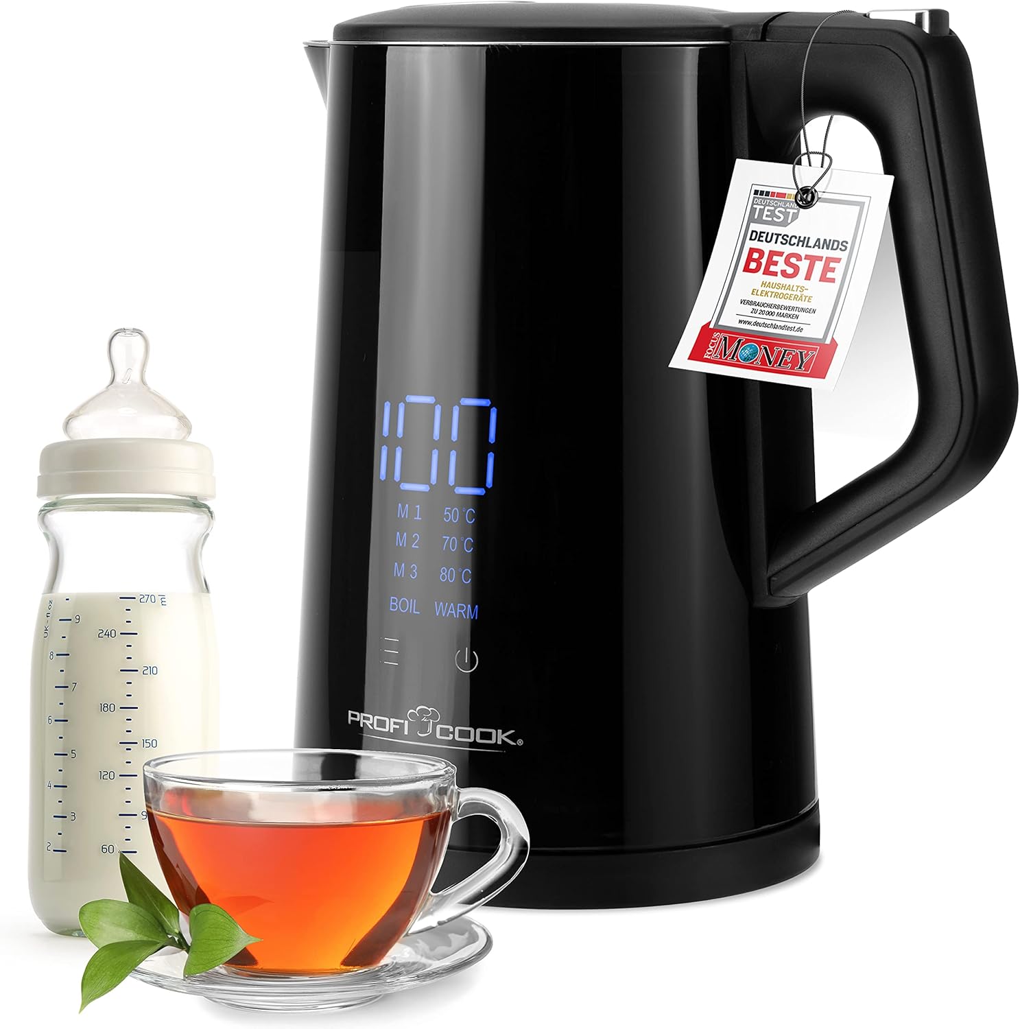ProfiCook® Wasserkocher mit Temperatureinstellung 1,7 Liter ...