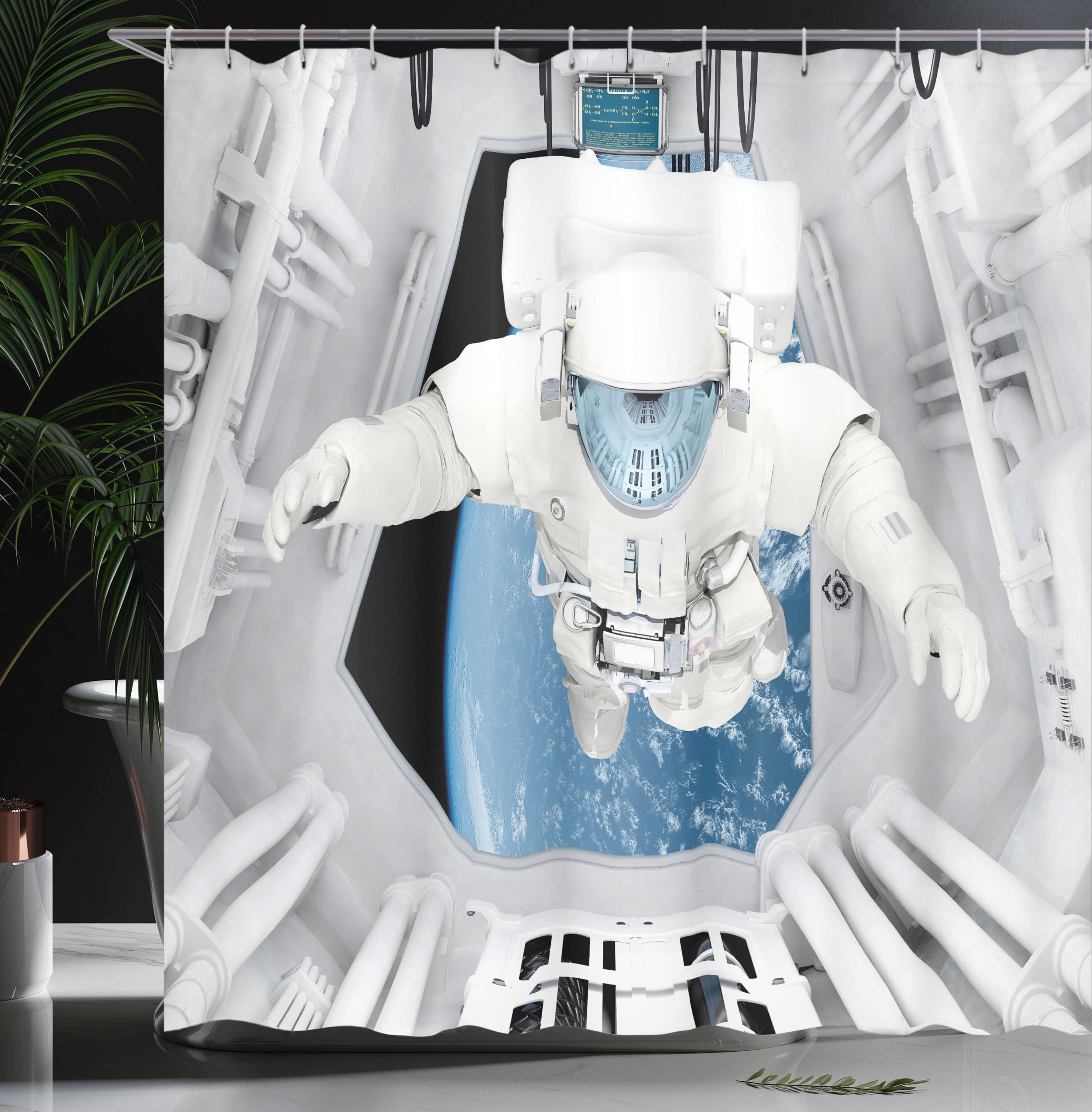 Astronaut Bathing In Space