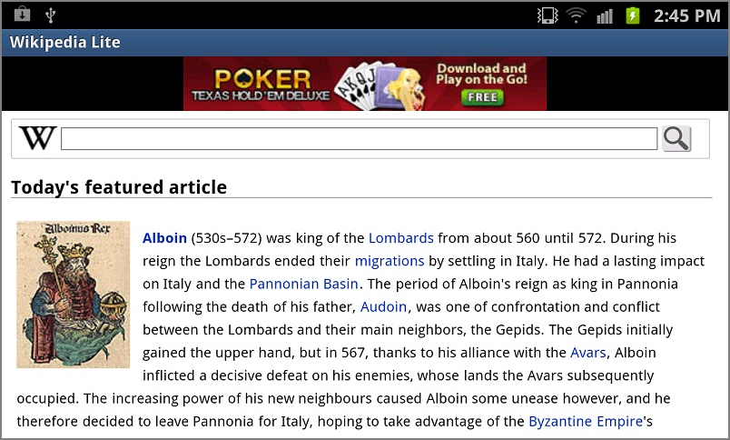 Wikipedia Lite - App on the Amazon Appstore