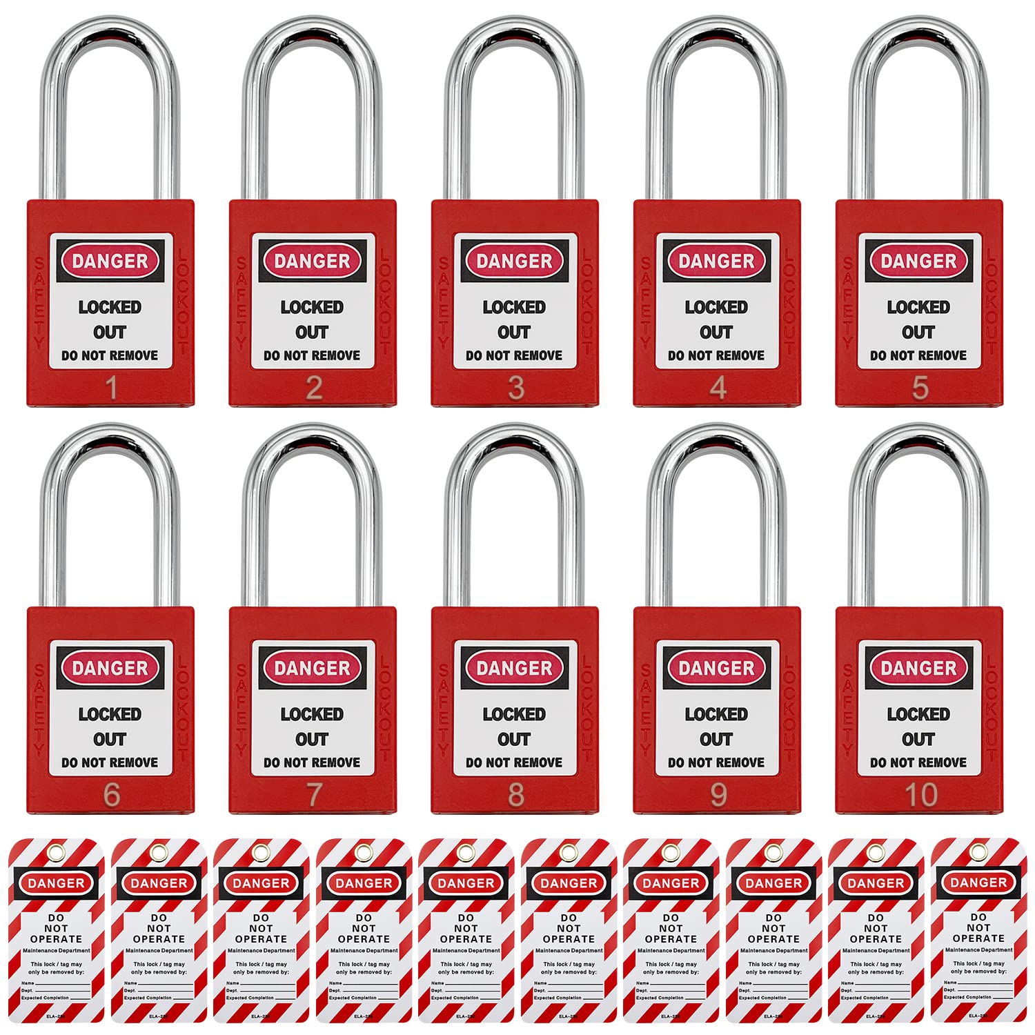 Snapklik.com : Lockout Tagout Locks, Safety Padlock, Loto Locks Keyed ...