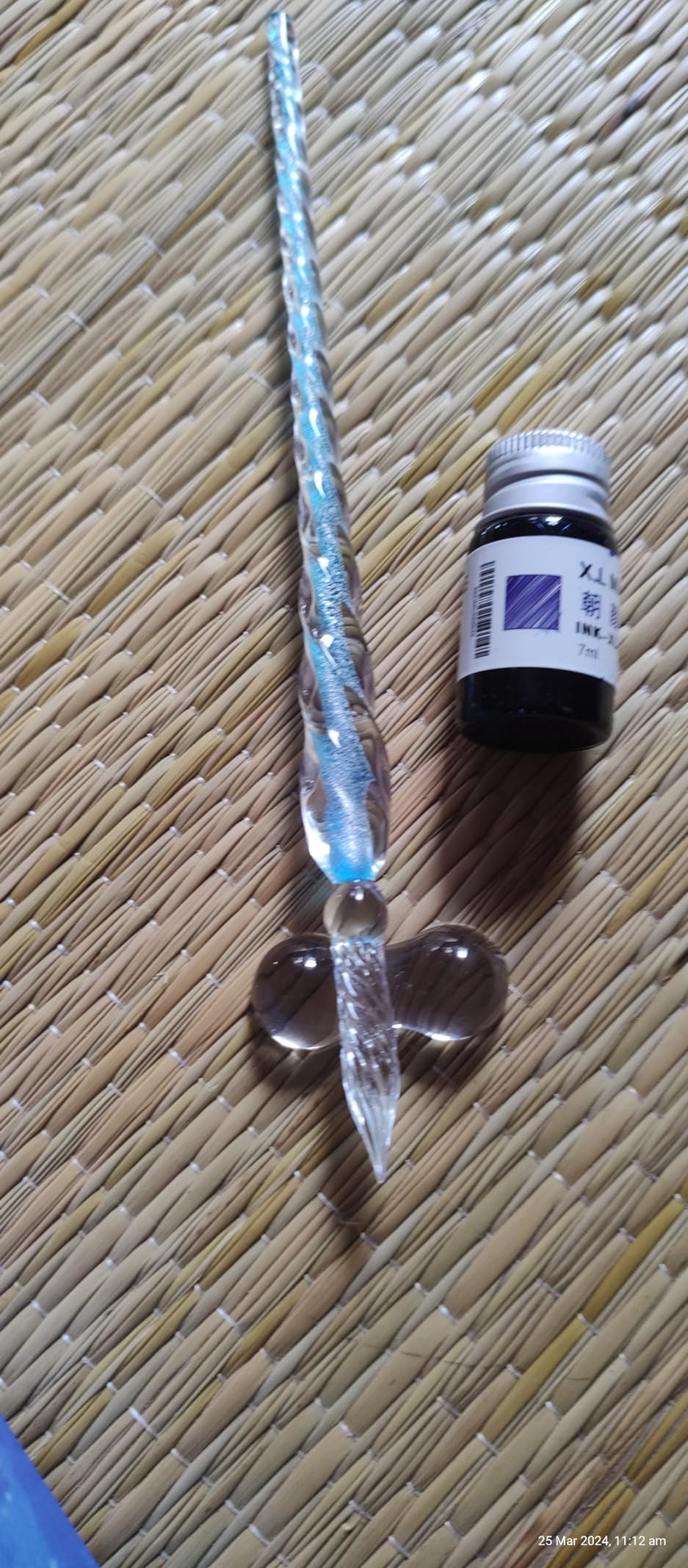 URBAN BOX Crystal Glass Dip Pen and Ink Set,Calligraphy Pens with Ink ...