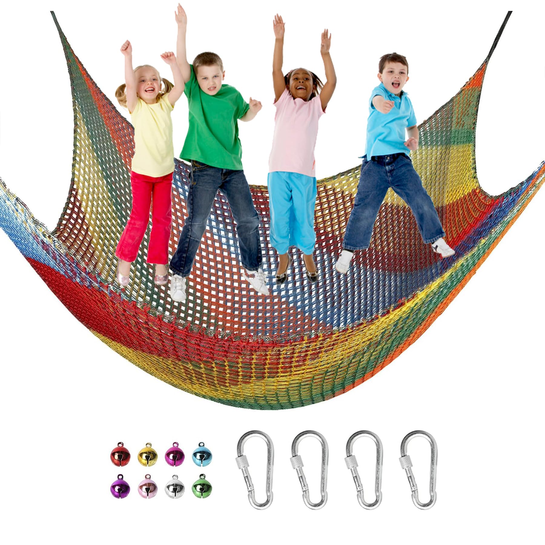 Amazon.com: Toriexon Playground Safety Net 6.5' x 9.8', Double Layers ...