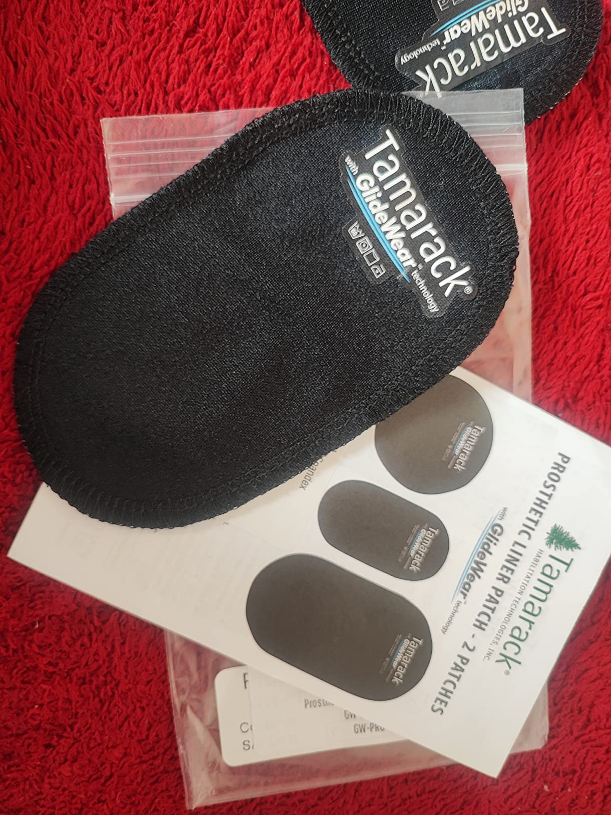 Buy GlideWear Prosthetic Liner Patch for Amputees (2 Pack) Online at ...