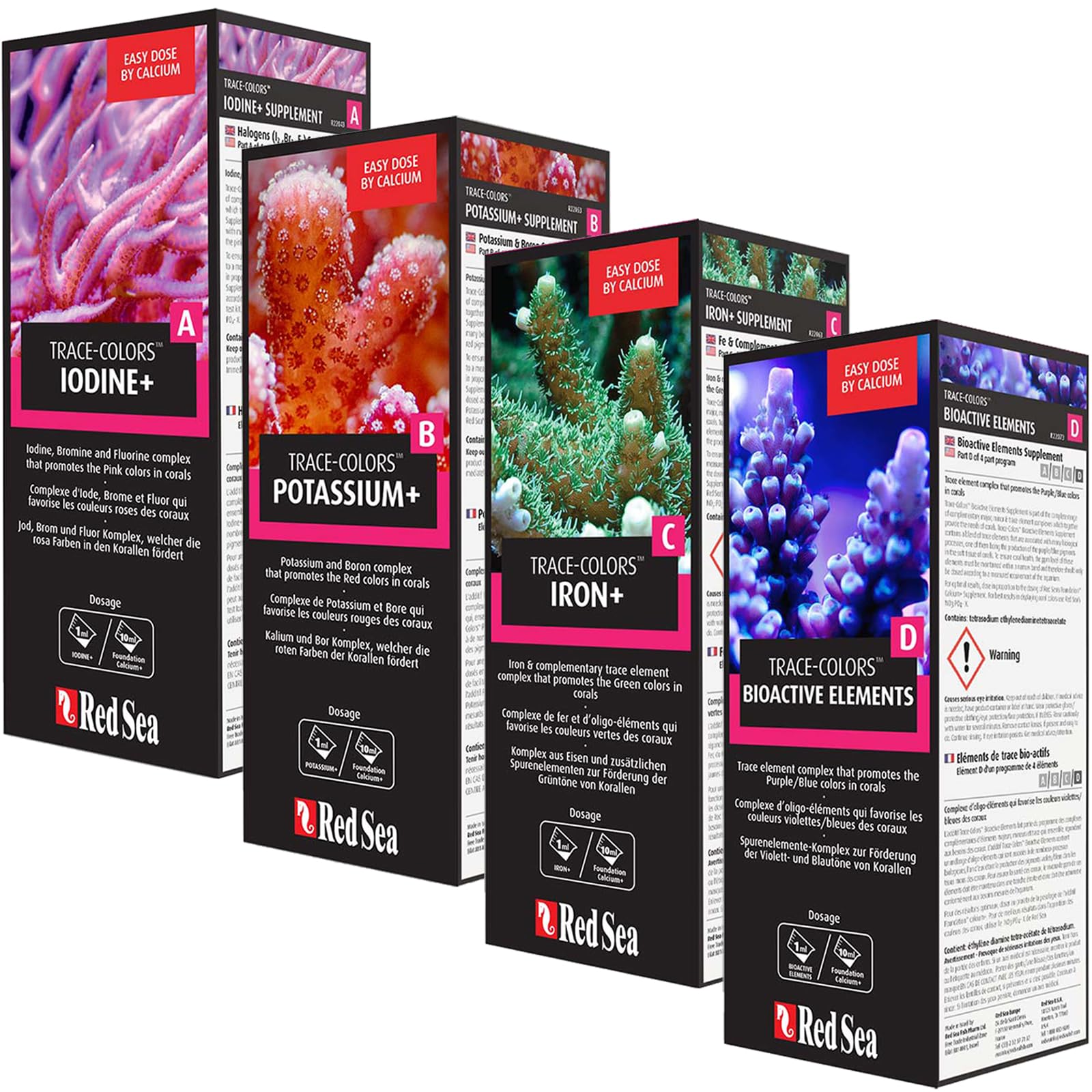 Red Sea Trace Colors Abcd Pro Pack 4x 500ml | Desertcart INDIA