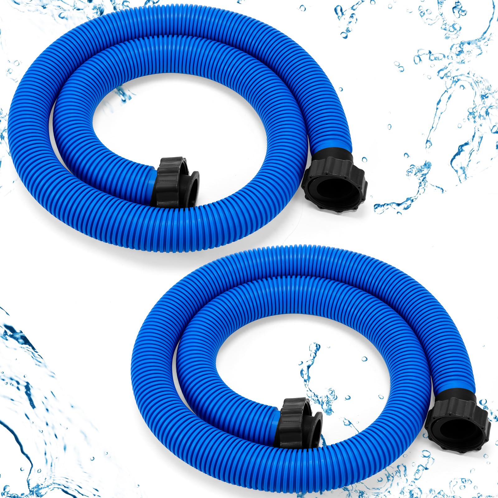 Amazon.com: Frienda 2 Pack 1.5 inch Diameter Pool Pump Replacement Hose ...
