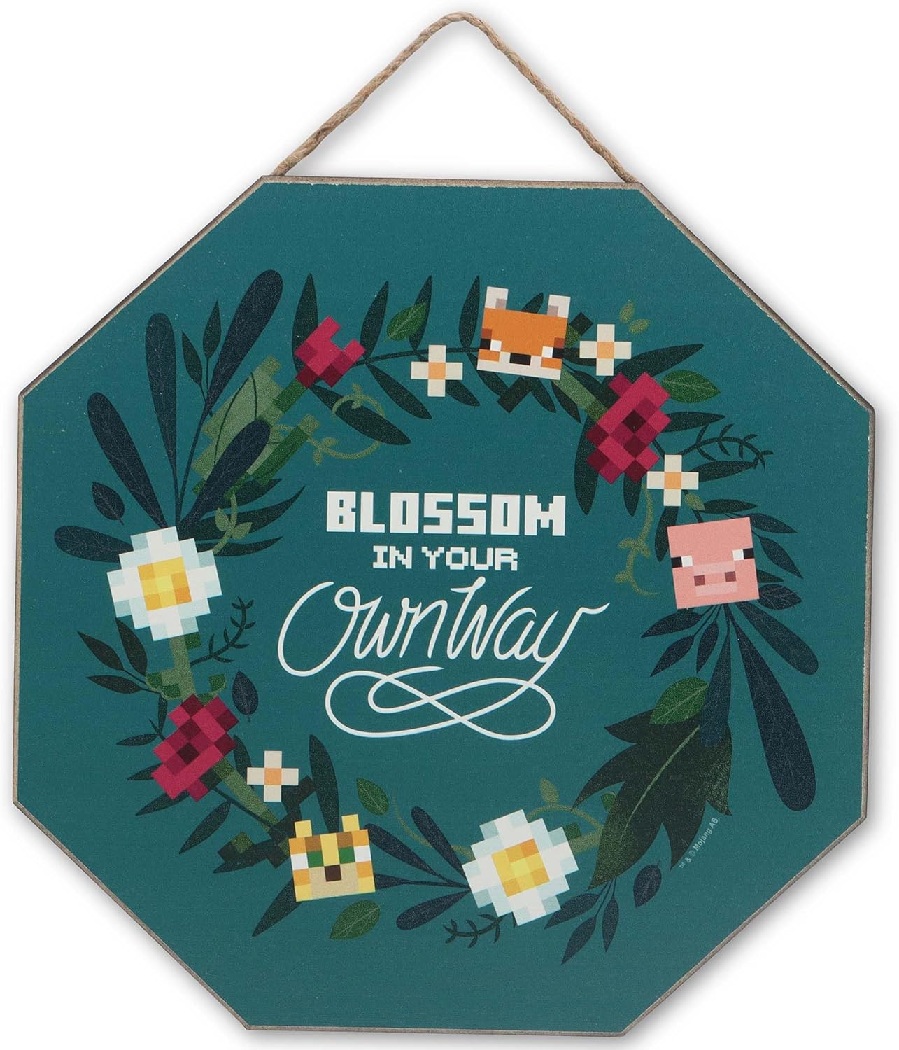 Amazon.com: Open Road Brands Minecraft Blossom in Your Own Way Hanging ...