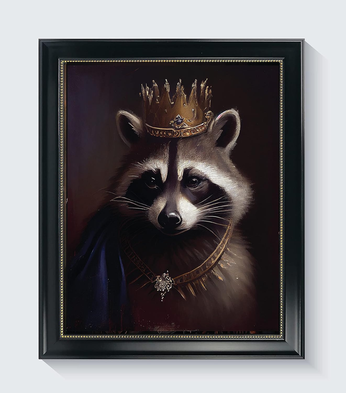 Amazon.com: Racoon King Gothic Art Print Poster, Goth Wall Art Painting ...