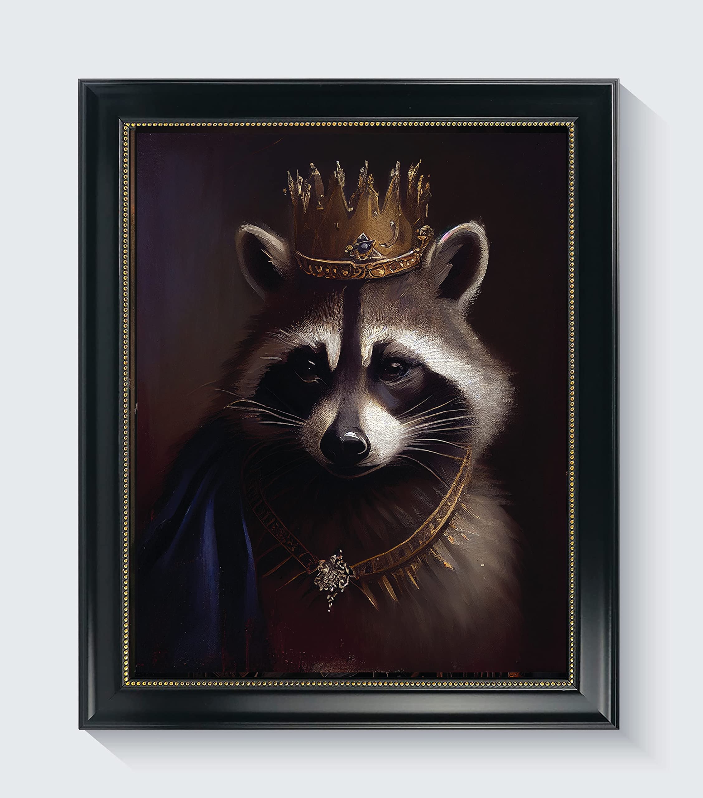 Amazon.com: Racoon King Gothic Art Print Poster, Goth Wall Art Painting ...