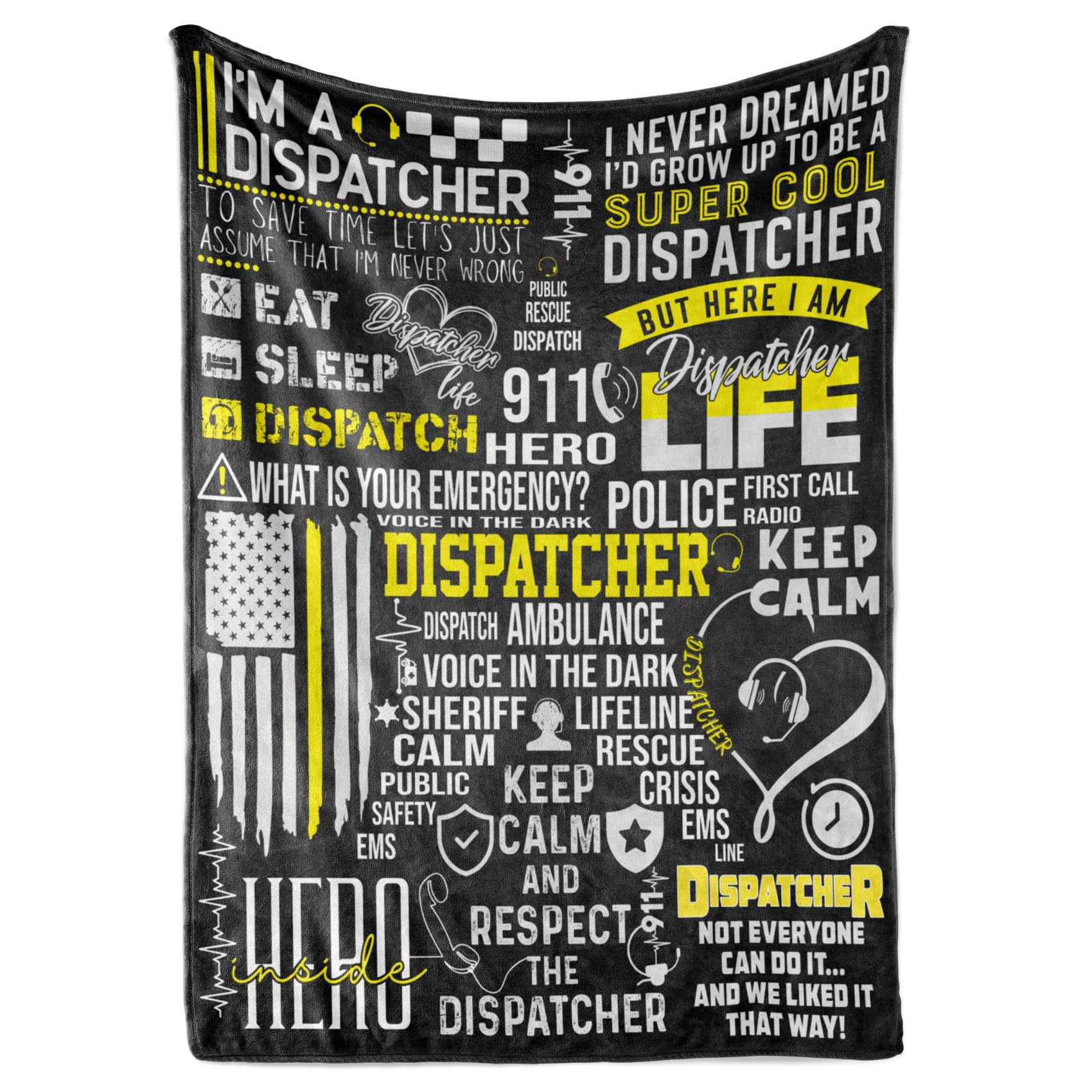 Amazon.com: Huglanket Dispatcher Gifts, Blanket Gifts for Emergency ...