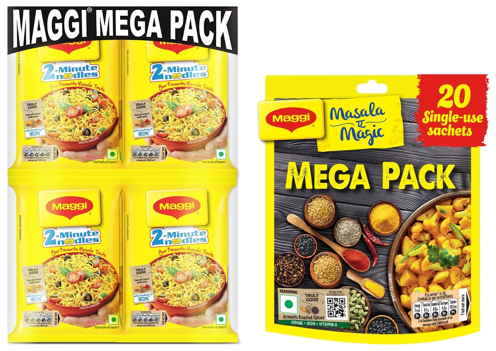 MAGGI Masala-Ae-Magic, (20 Sachets) | All In One Masala For Dry ...
