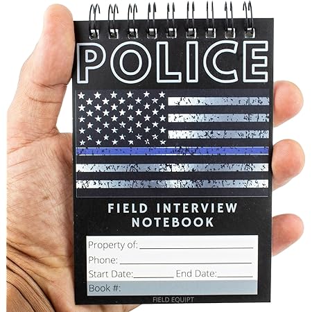 Amazon.com : Field Interview Notebook: Incident Report Notepad for ...