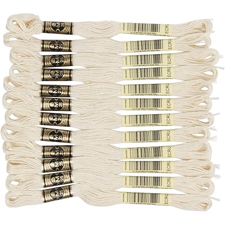 Amazon.com: DMC 6-Strand Embroidery Cotton Floss, Ecru : Arts, Crafts ...