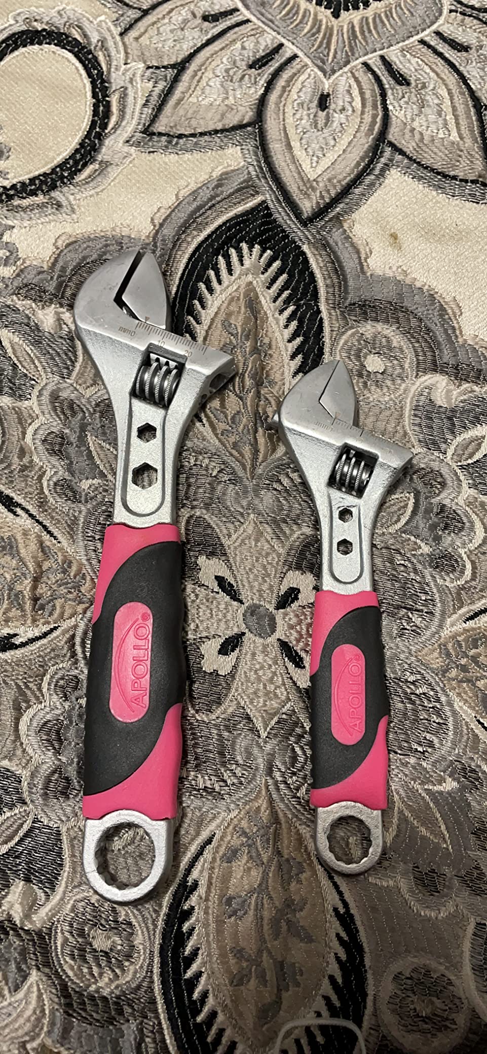 $3/mo - Finance Apollo Tools Set of 2 Pink Adjustable Wrenches with ...