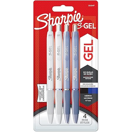 Sharpie S-Gel Gel-Ink Pen Refill, 0.7mm Medium Point, Blue Ink, 6 Refills