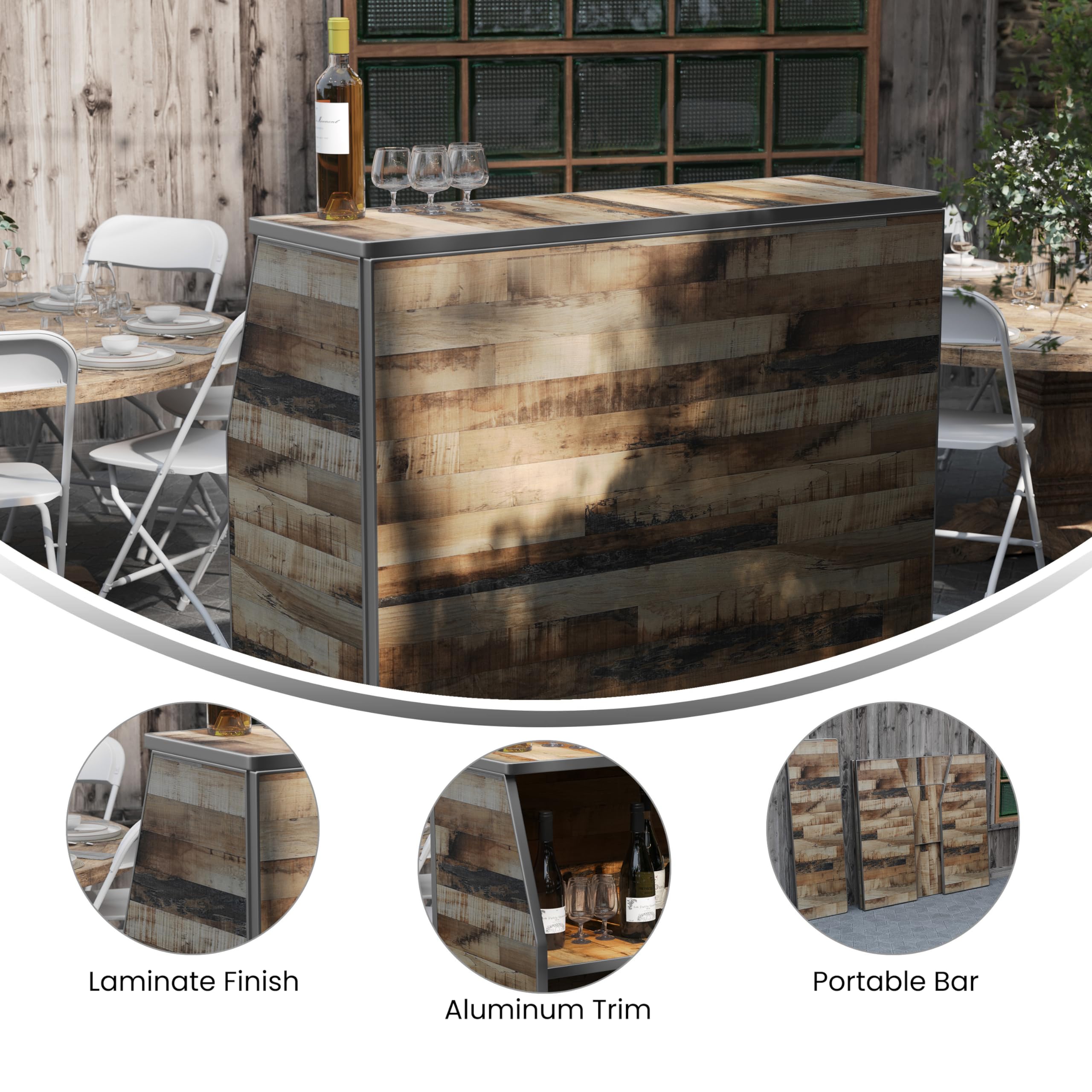 Rustic Portable Bar Mobile Bar Rental — Bar Magnolia | Nashville