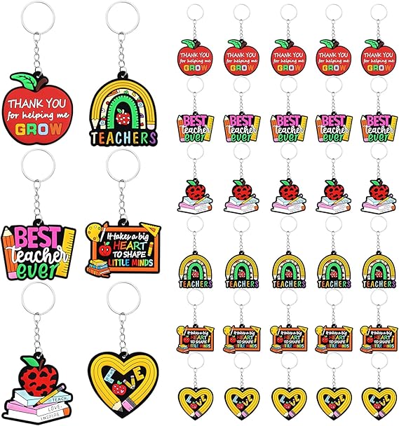 36 PCS Teacher Appreciation Key chains Gifts Bulk Back to School ...