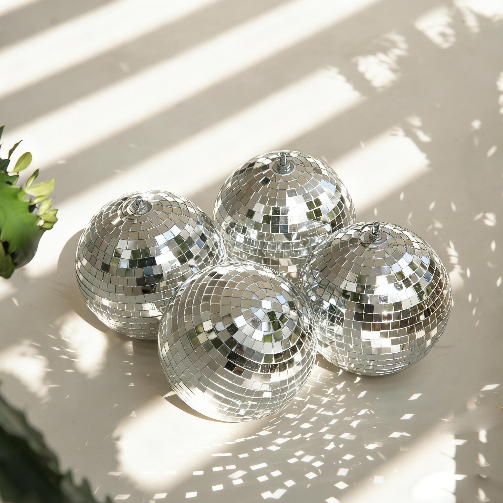 Snapklik.com : 4PCS 7" Mirror Disco Ball Set Small Hanging For 70s 80s ...