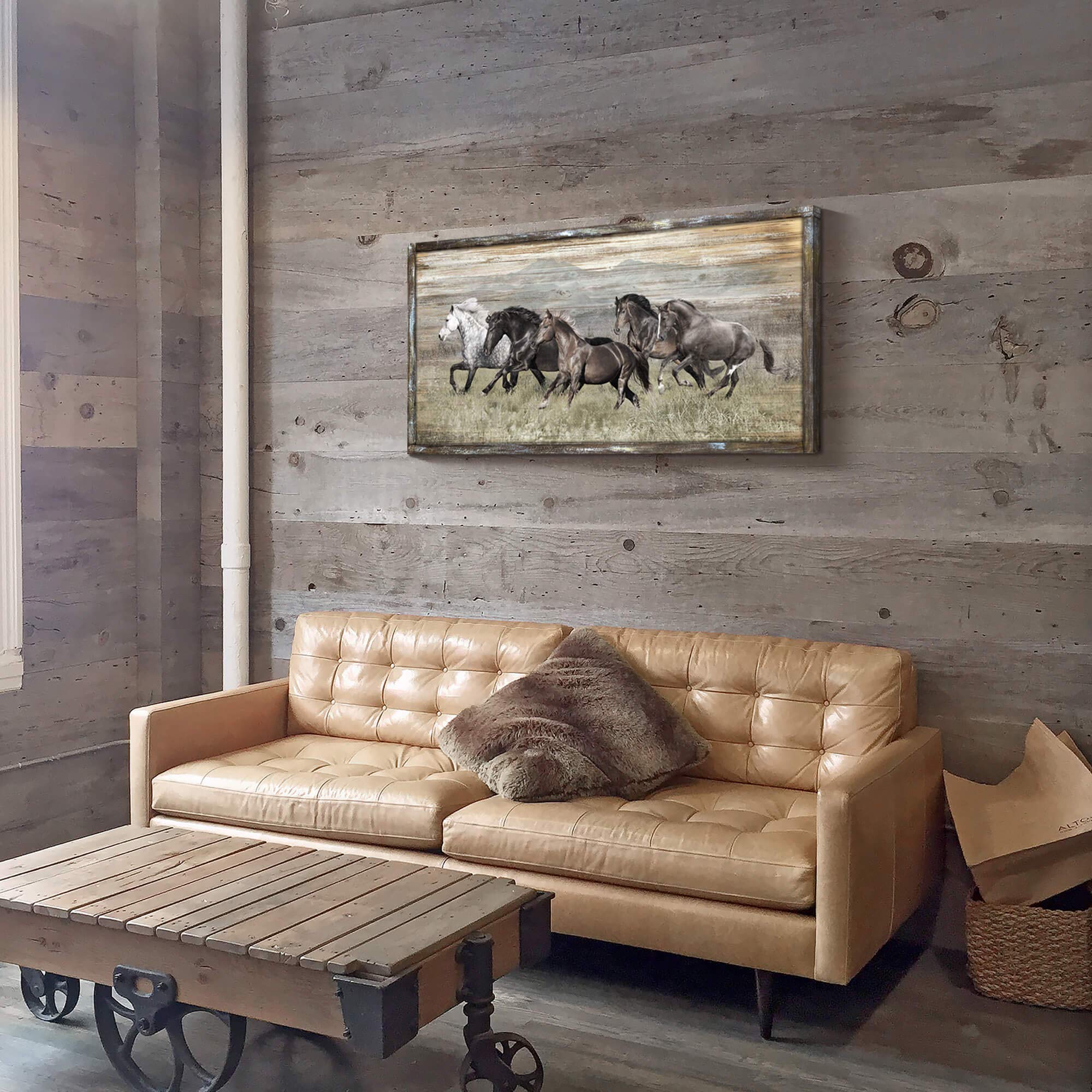 Rustic Living Room Decorating Ideas Horses
