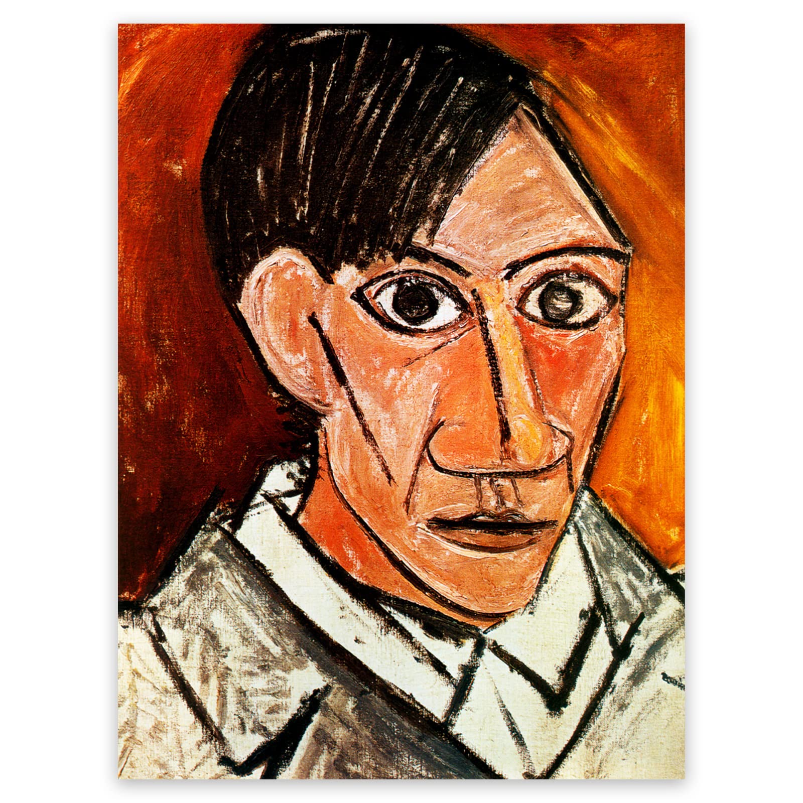 Amazon.com: KWAY Pablo Picasso Wall Art & Decor - Self Portrait Poster ...