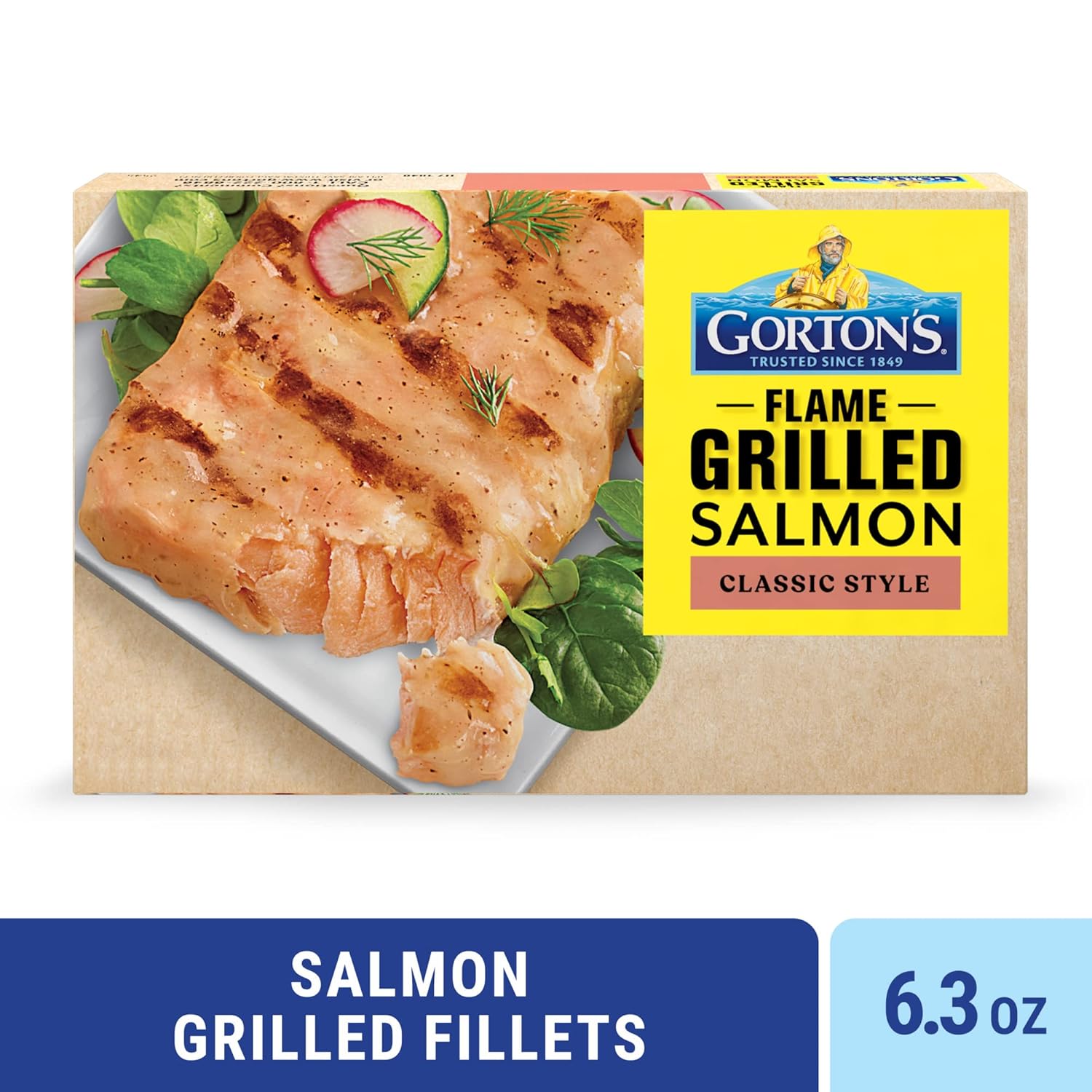 Amazon.com: Gorton's, Classic Grilled Salmon, 6.3 oz (Frozen) : Grocery ...