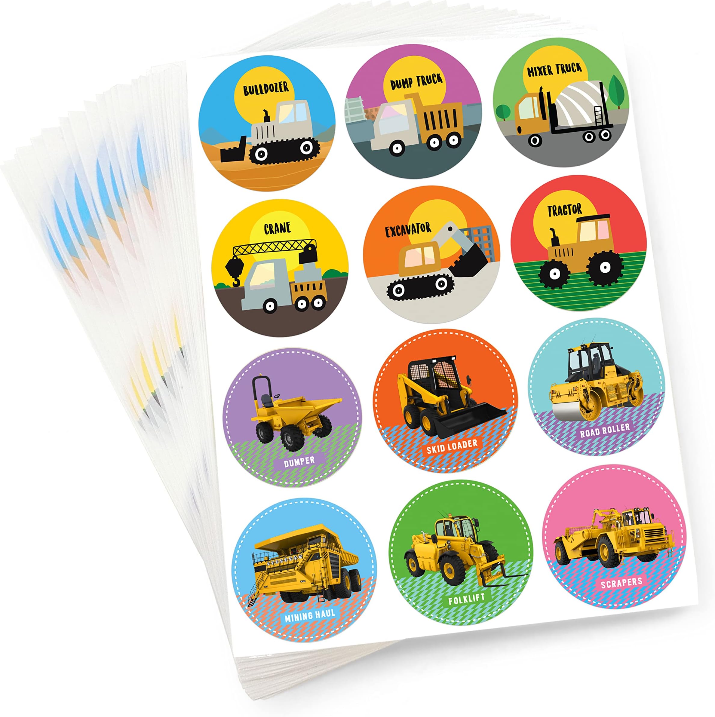 Amazon.com: easykart labels Truck Stickers for Kids, Construction ...