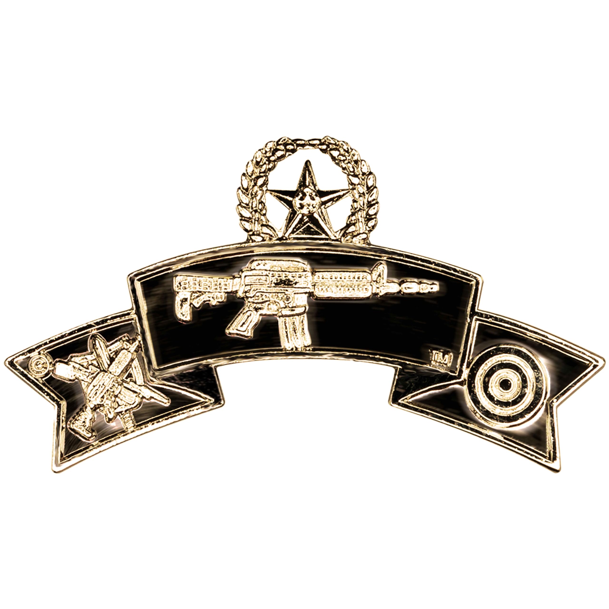 Amazon.com: Master Patrol Rifle Pin - Polished Gold : Clothing, Shoes ...