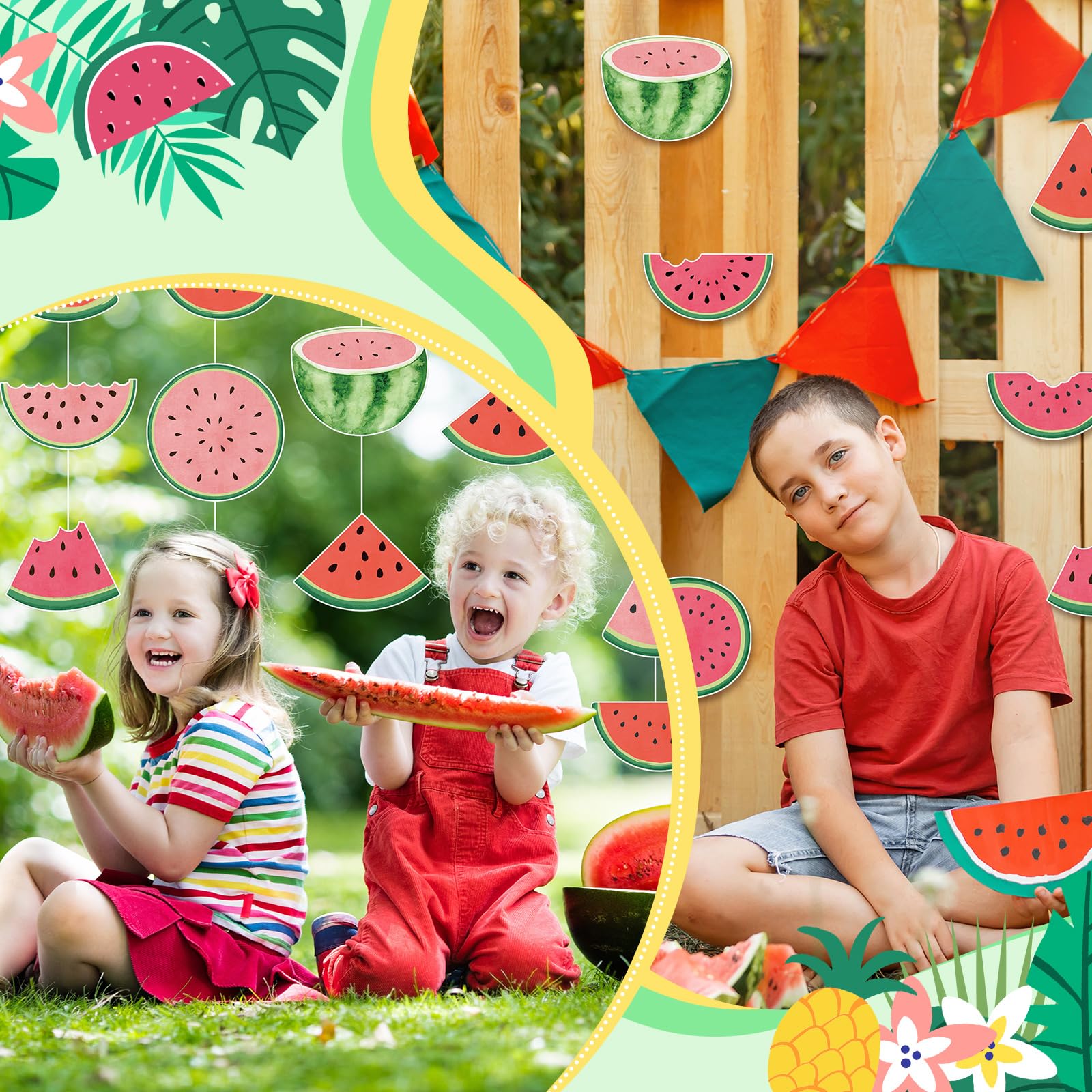 Snapklik.com : 60 Pcs Watermelon Bulletin Board Cutouts Decorations ...