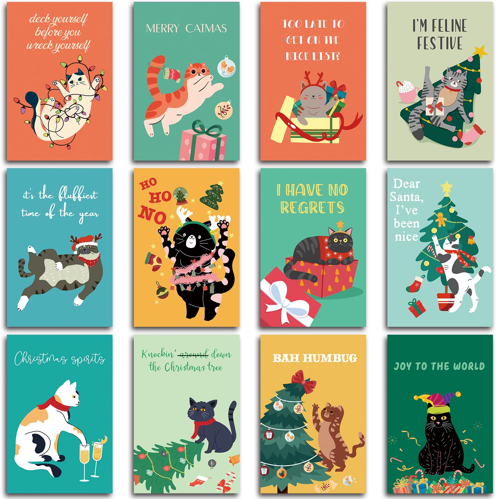 Family Friends Funny Cats Hilehuti Halloween Clearance Calendar,Cat