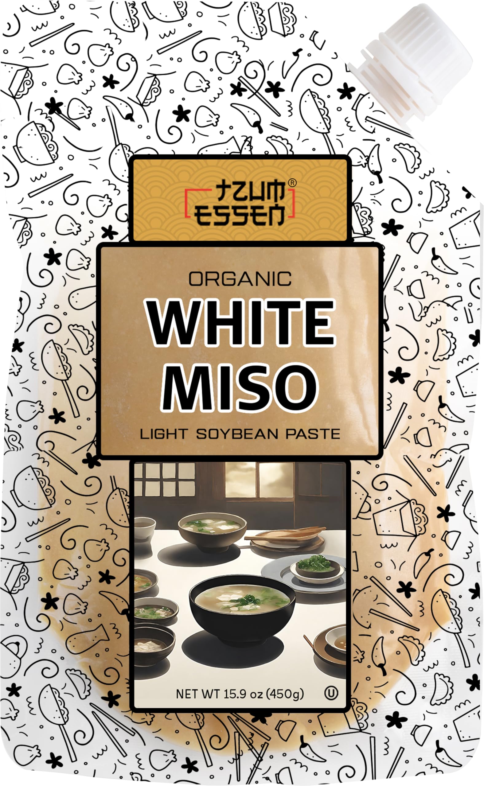 Amazon.com: White Miso Paste (Shiro) Sweet & Light | Medium (15.9 oz ...