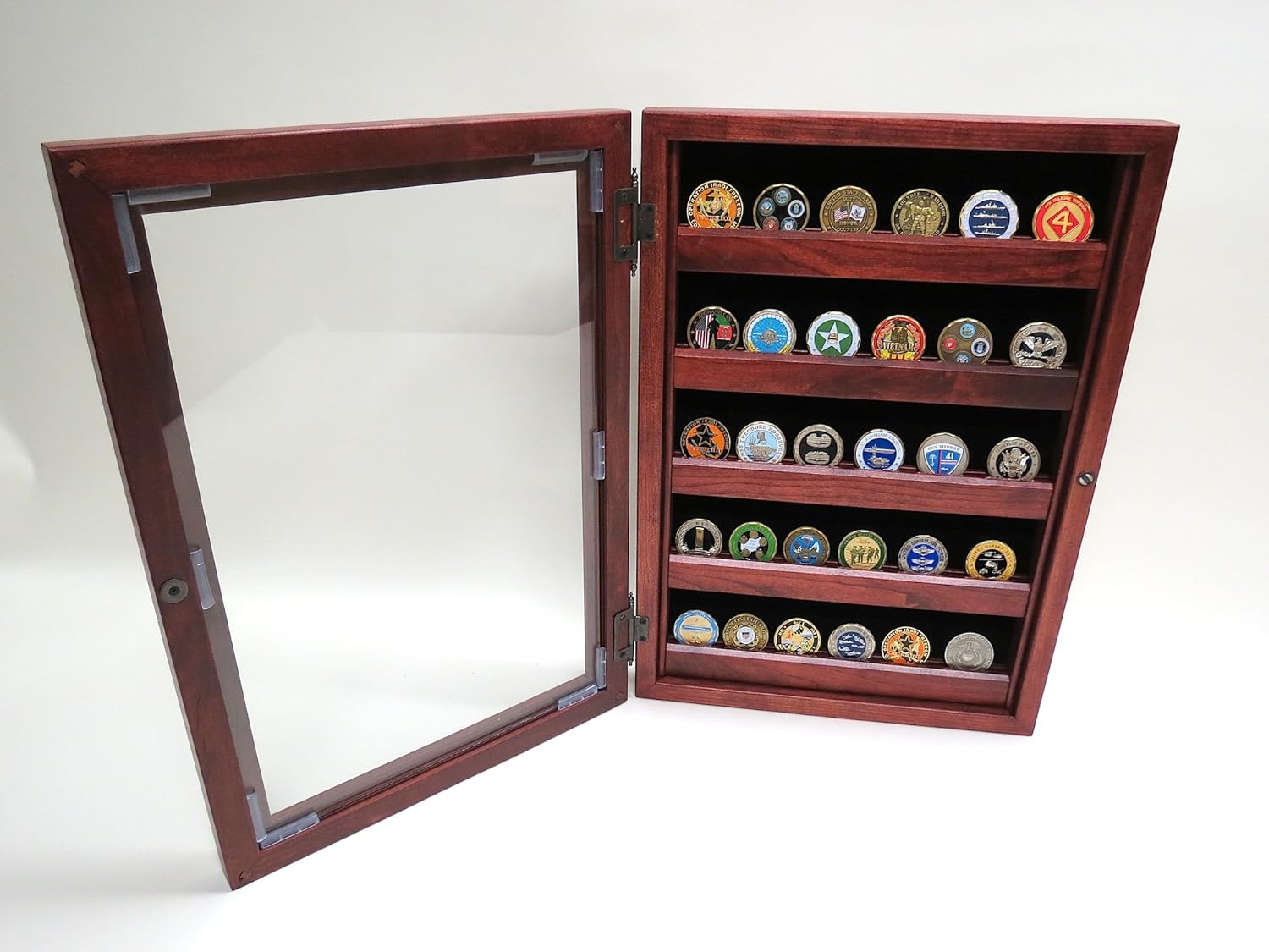 Amazon.com - Military Challenge Coin Display - Shadow Box Combo (Solid ...
