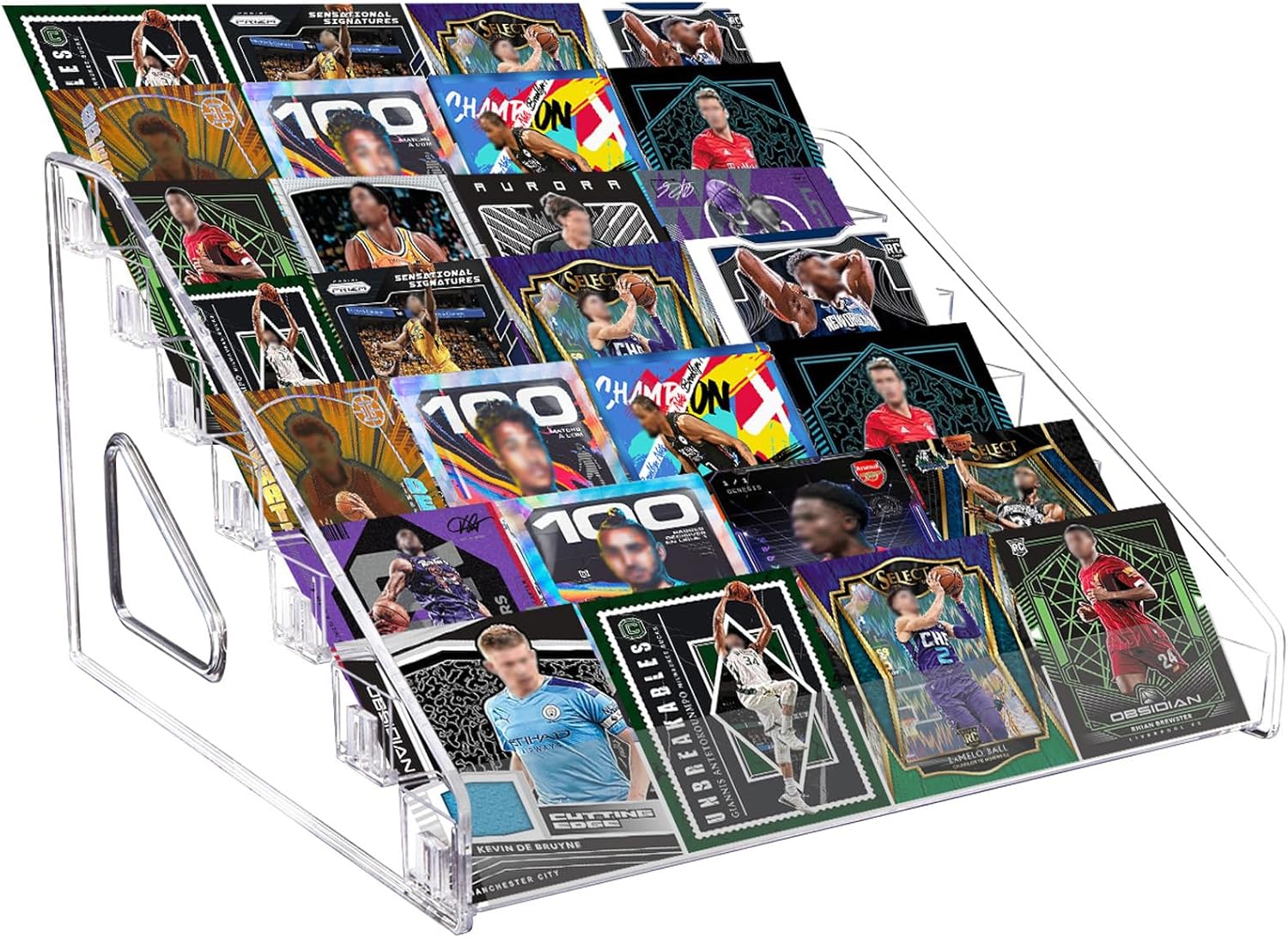 Amazon.com: Trading Card Display Stand, 7-Tier Greeting Card Display ...