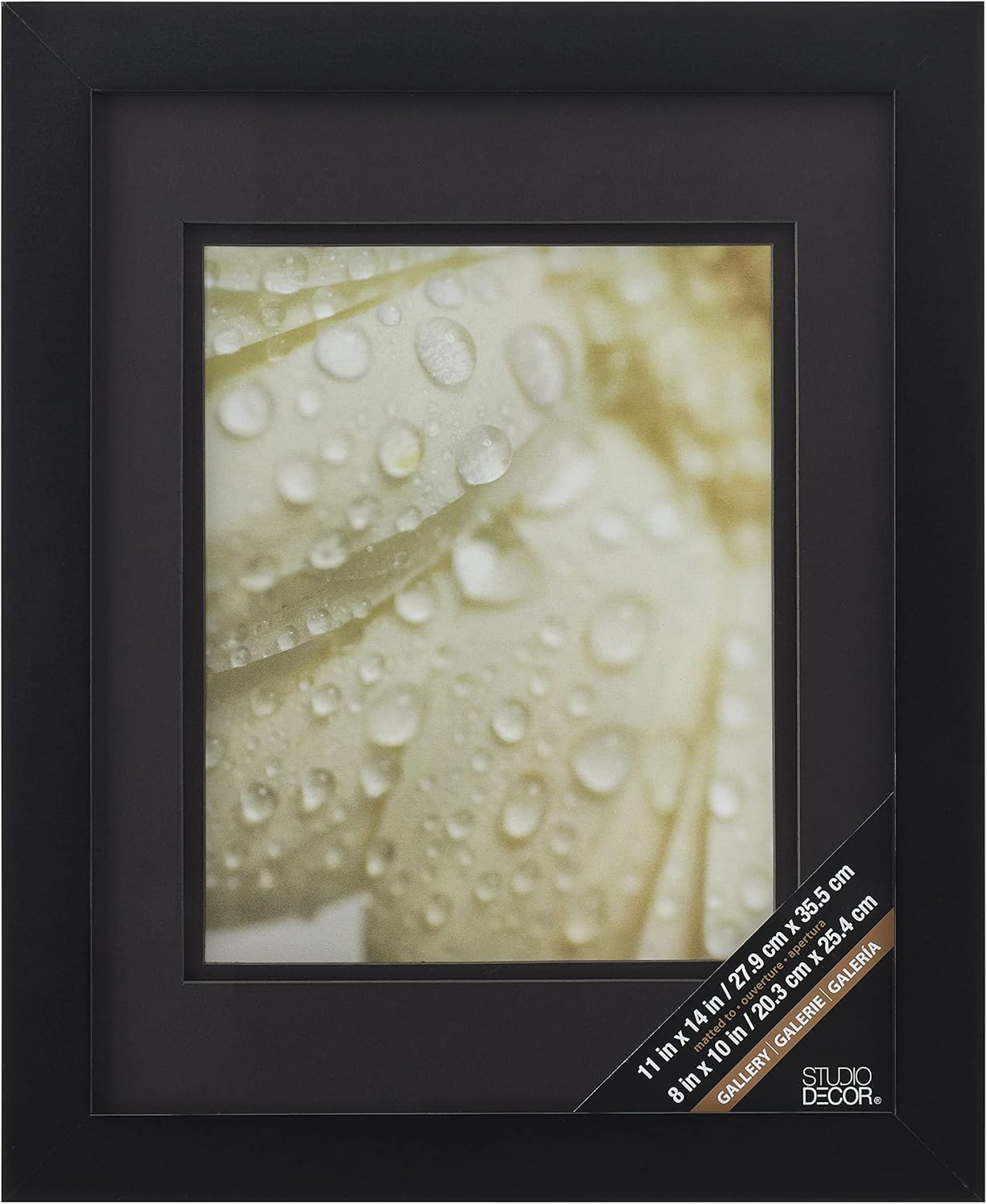 Amazon.com - Studio Decor Black Gallery Wall Frame with Black Double Mat
