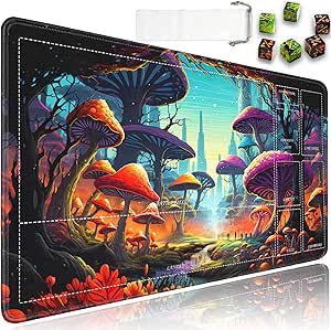Amazon.com: for MTG Playmat with Zones, 24 x 14 in Smooth Surface Card ...