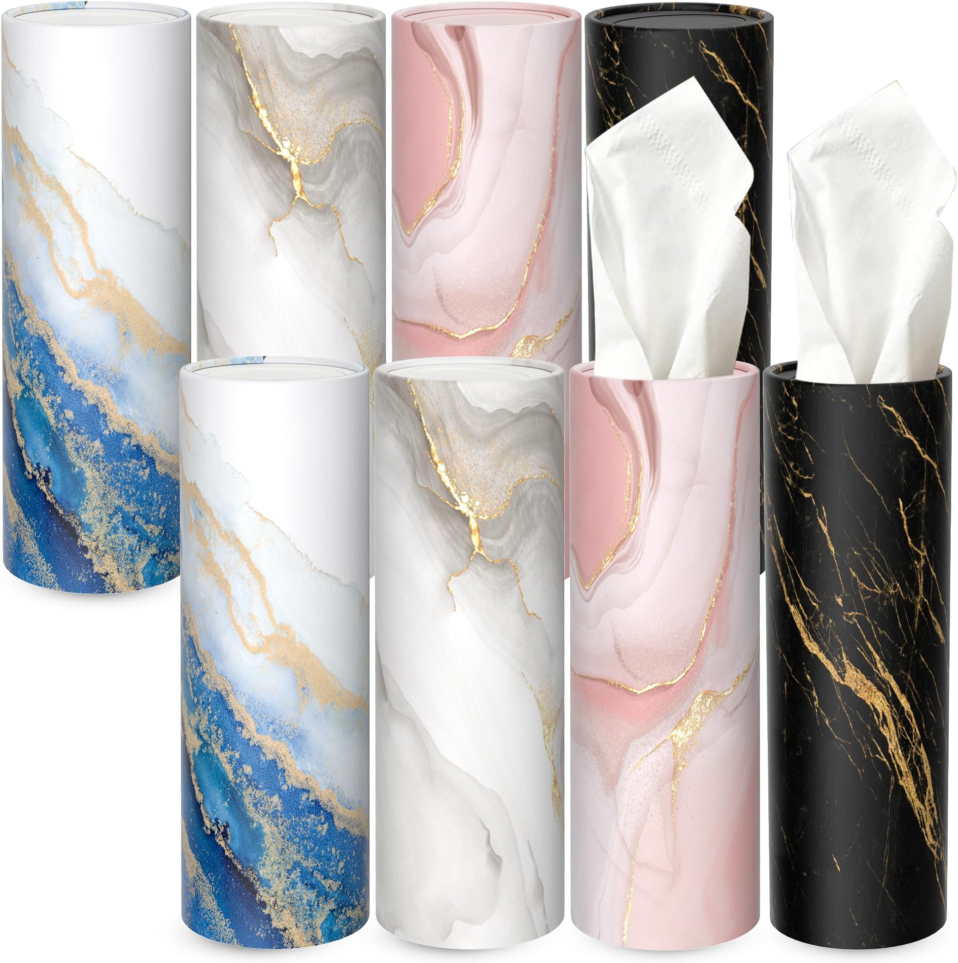 Amazon.com: Outus 12 Pcs Car Tissues Boxes Marble Print Car Tissues ...