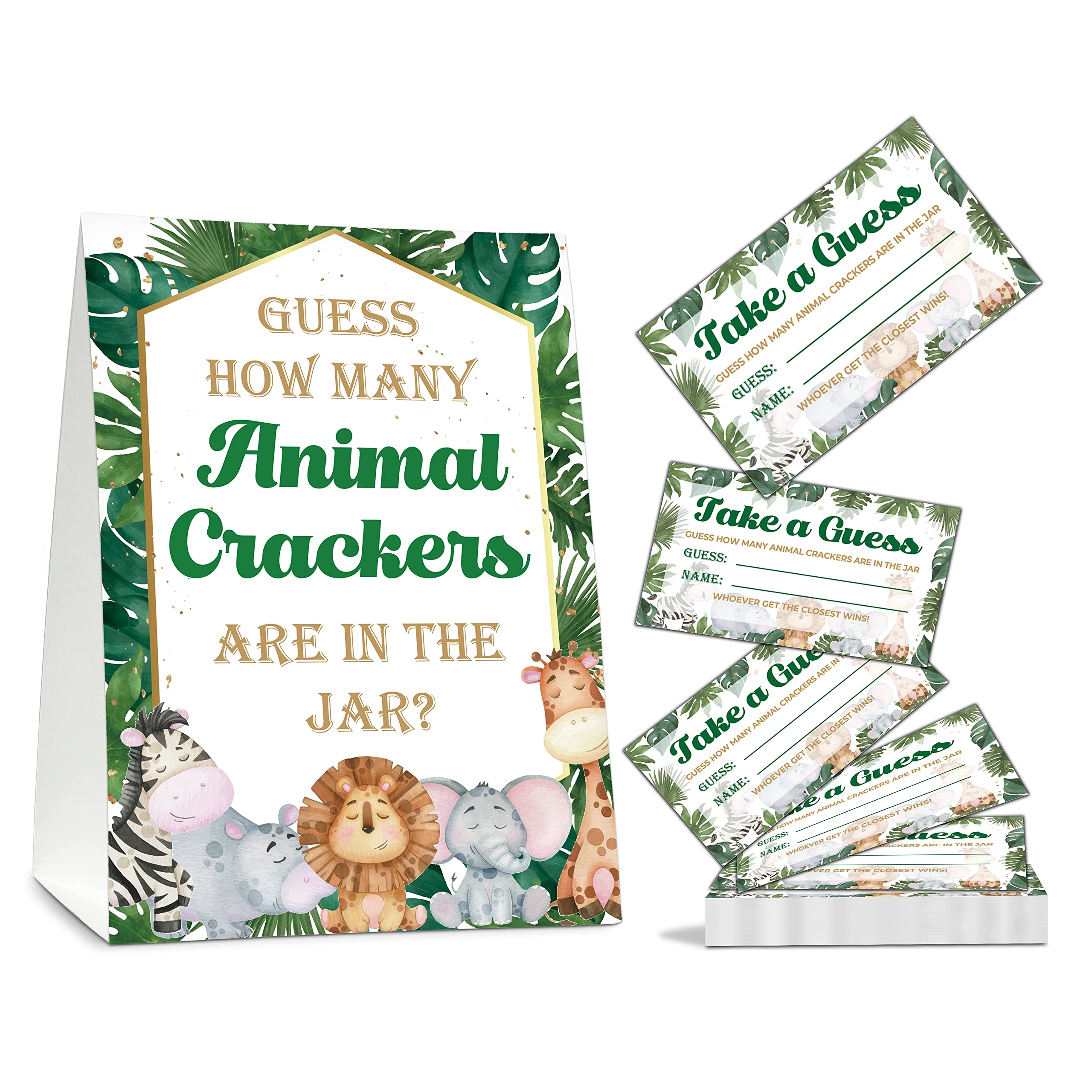 Guess How Many Animal Crackers Guessing Game Safari Jungle Animal ...