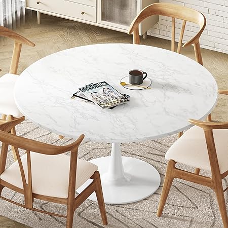 Amazon.com - Simple Table and Chair Set Modern Design Round Table ...