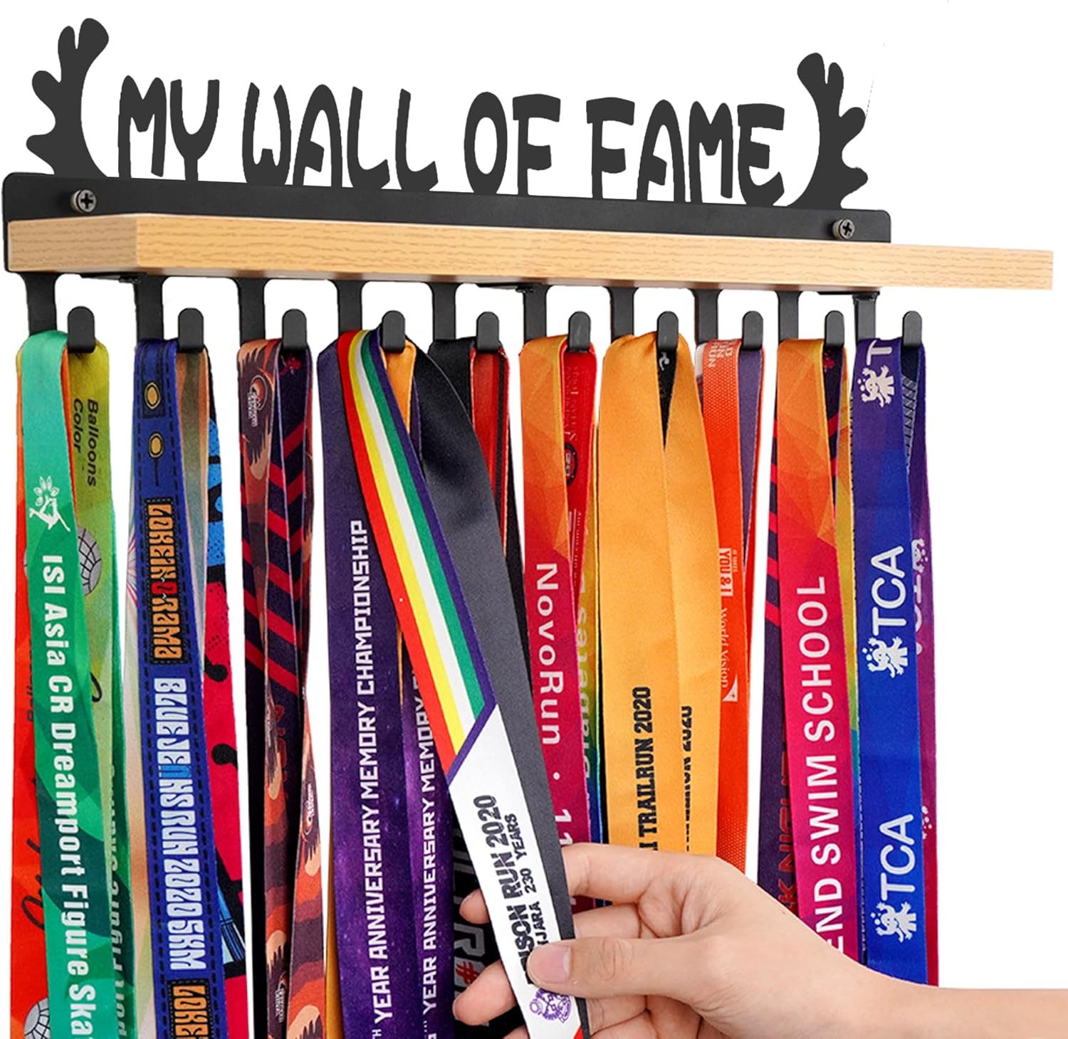 Goutoports Medal Hanger Display Trophy Shelf - Sports Display Rack With ...