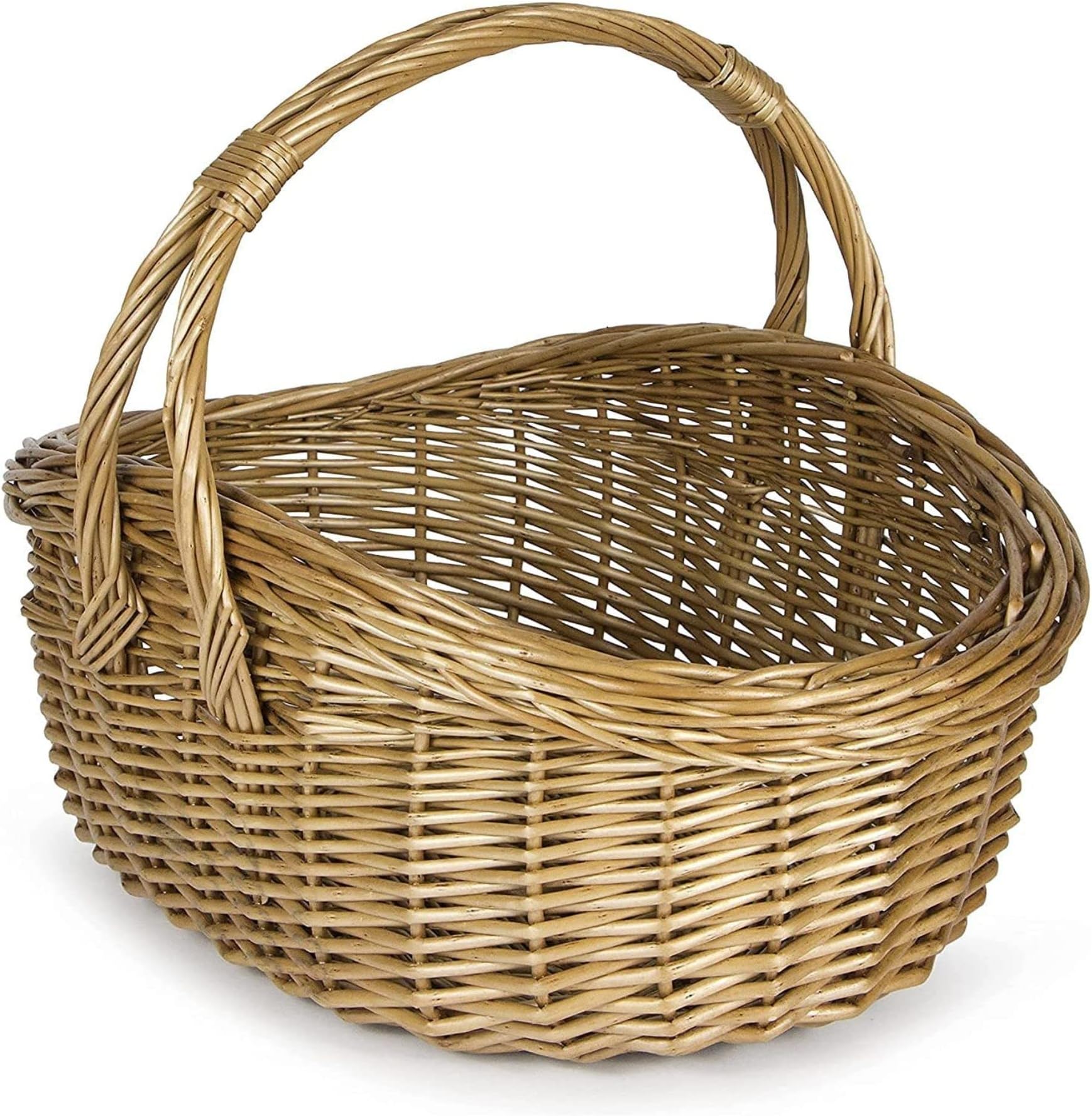 Wicker Willow Cookery/Shopping Basket : Amazon.co.uk: Home & Kitchen