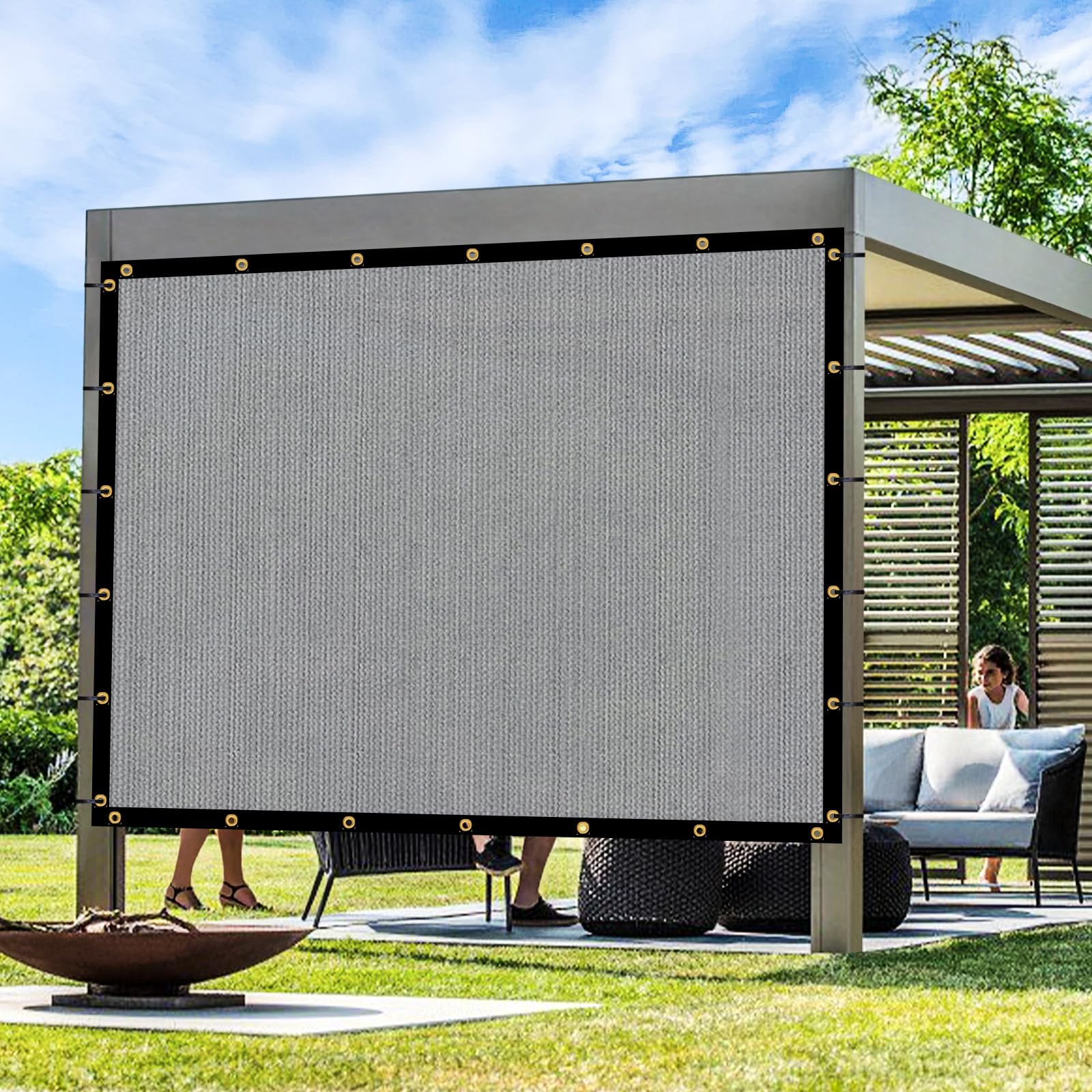 Amazon.com : Artpuch Outdoor Pergola Shade Cover 7x7 FT Sun Shade Cloth ...