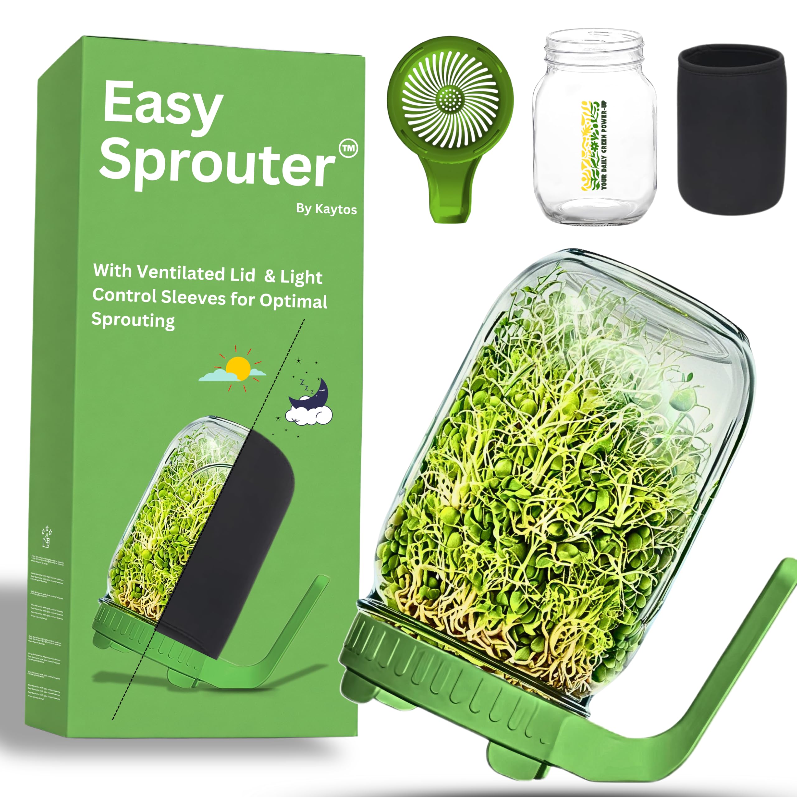 Kaytos Easy Sprouter | Sprout Maker | Hygenic Sprouting Maker with Air ...
