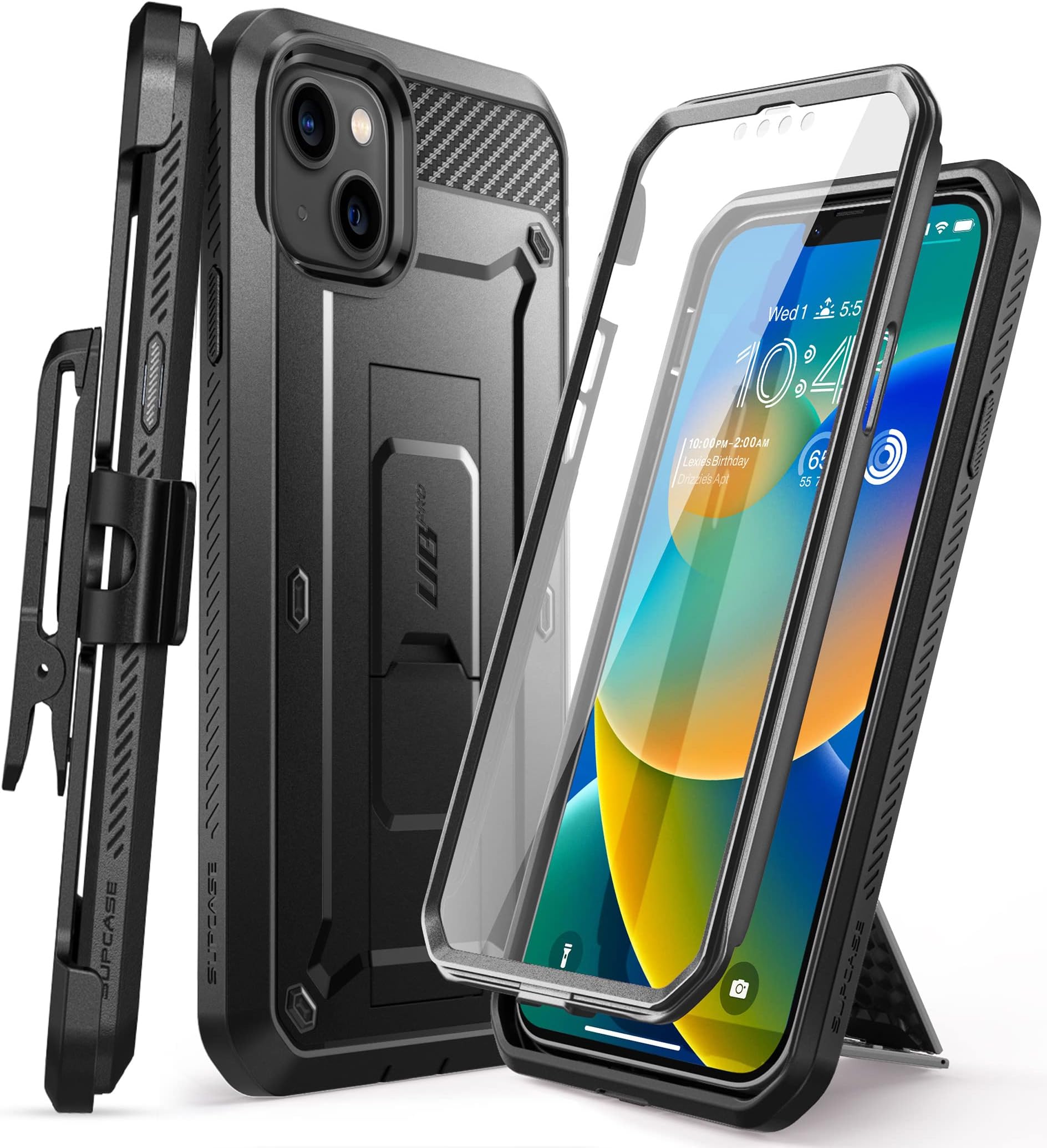 SUPCASE for iPhone 14 Case with Stand & Belt-Clip (Unicorn Beetle Pro ...