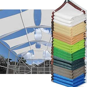 HQQMNY Awning Sun Protection Net with Eyelets 90% Shading Rate Shade ...