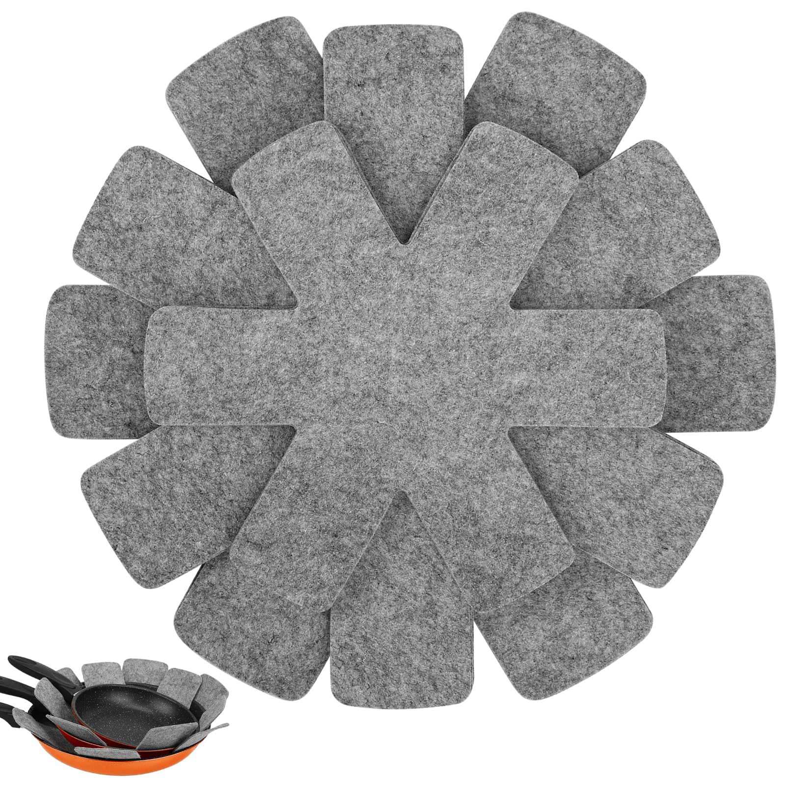 Amazon.com: BOYAN Pot and Pan Protectors, Thicker Felt Pan Pot ...