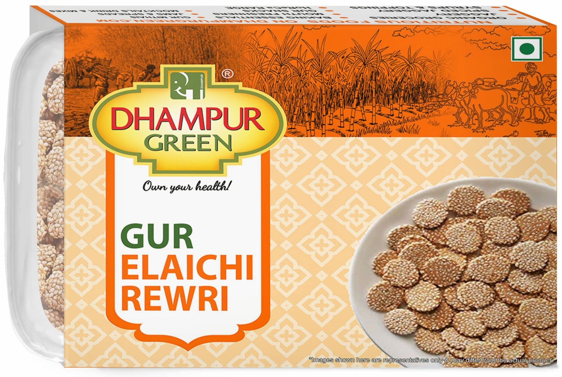 Dhampure Speciality Gur Ki Rewari Revari Elachi Revadi 400gms 200g ...