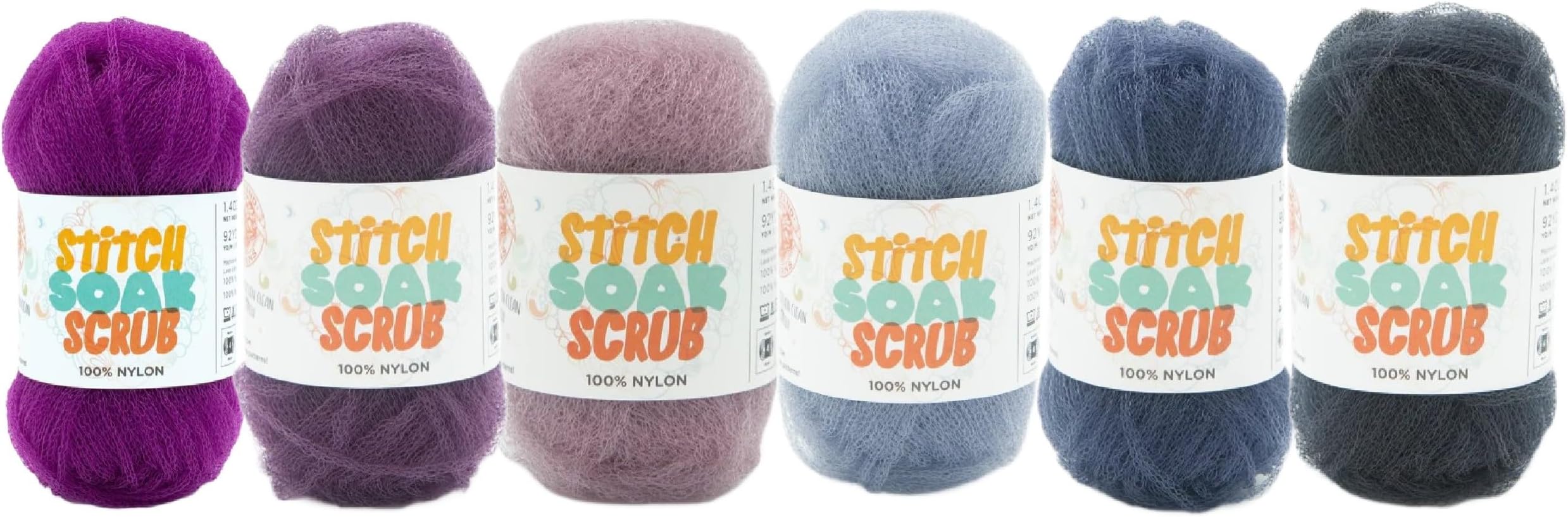 Amazon.com: Lion Brand Yarn - Stitch Soak Scrub - 6 Color Assortment (Neon)