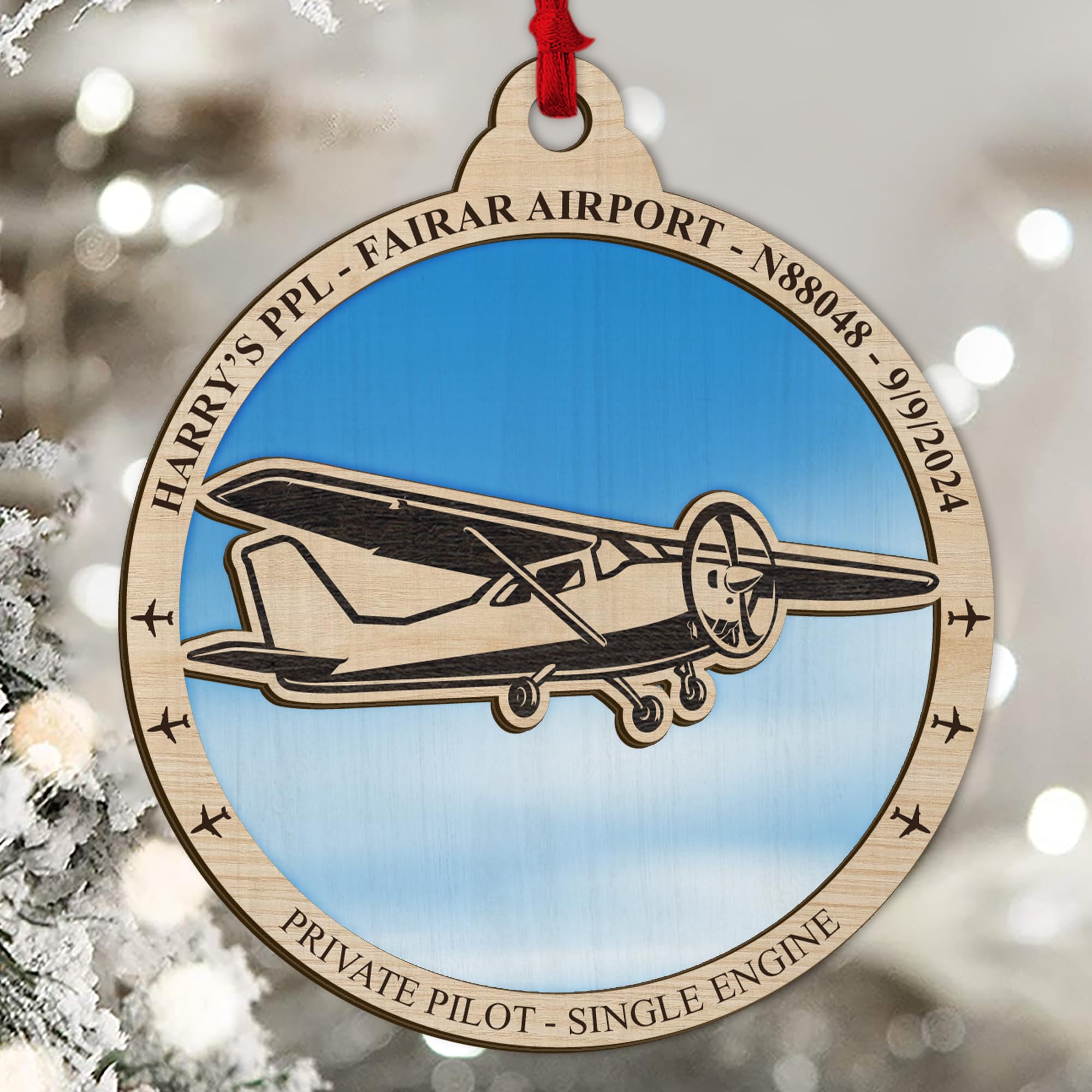 Amazon.com: Personalized Private Pilot License Flight Suncatcher ...