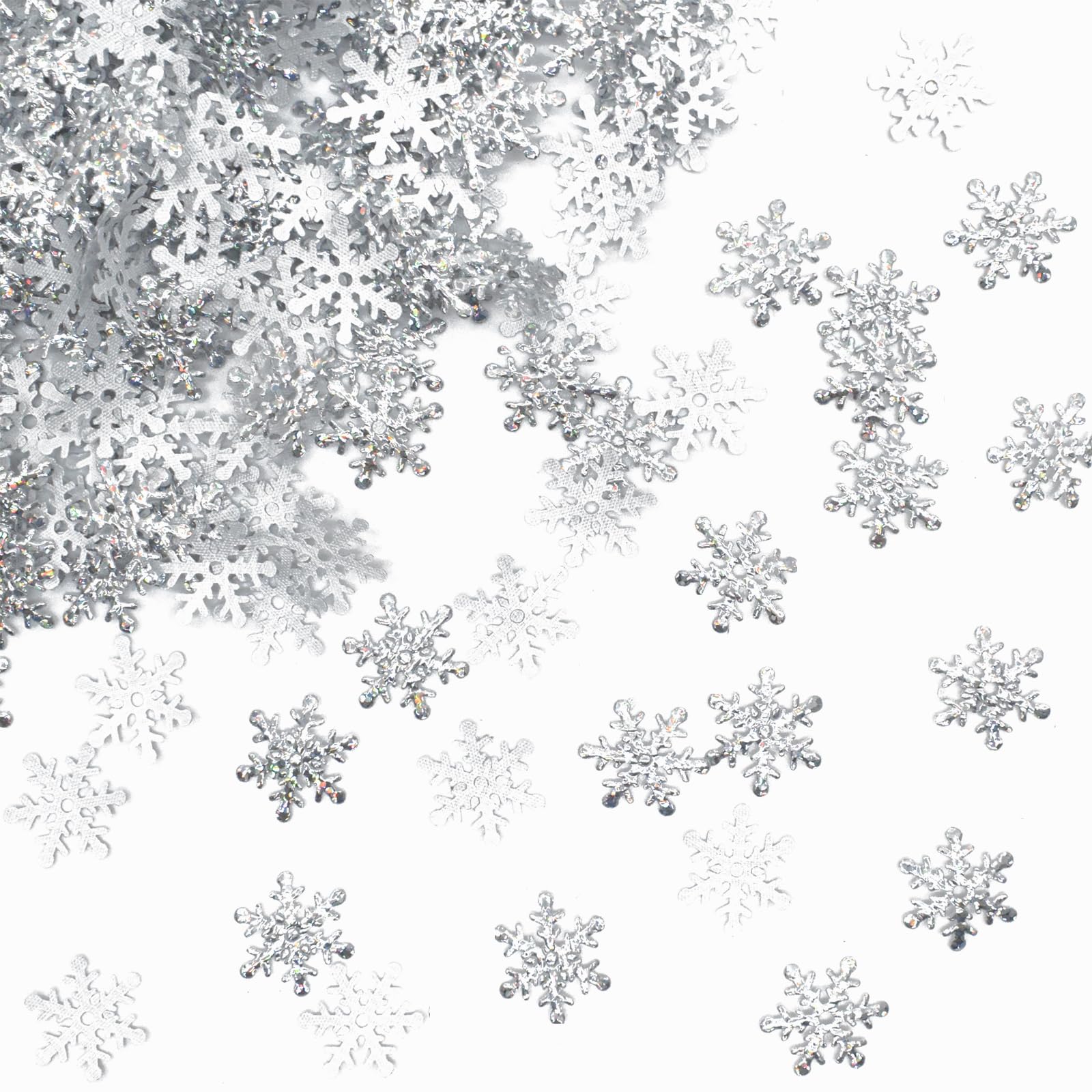 Amazon.com: Snowflakes Confetti for Winter Wonderland Decorations ...