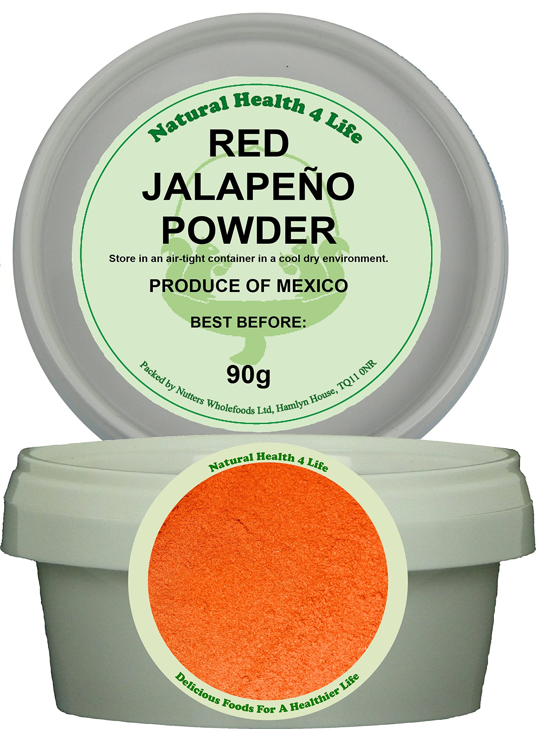 Natural Health 4 Life Mexican Red Jalapeno Jalapeño Powder 90g : Amazon ...